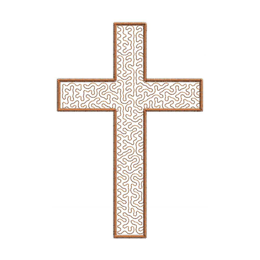 Christian cross stipple stitch embroidery design,Cross stipp - Inspire ...