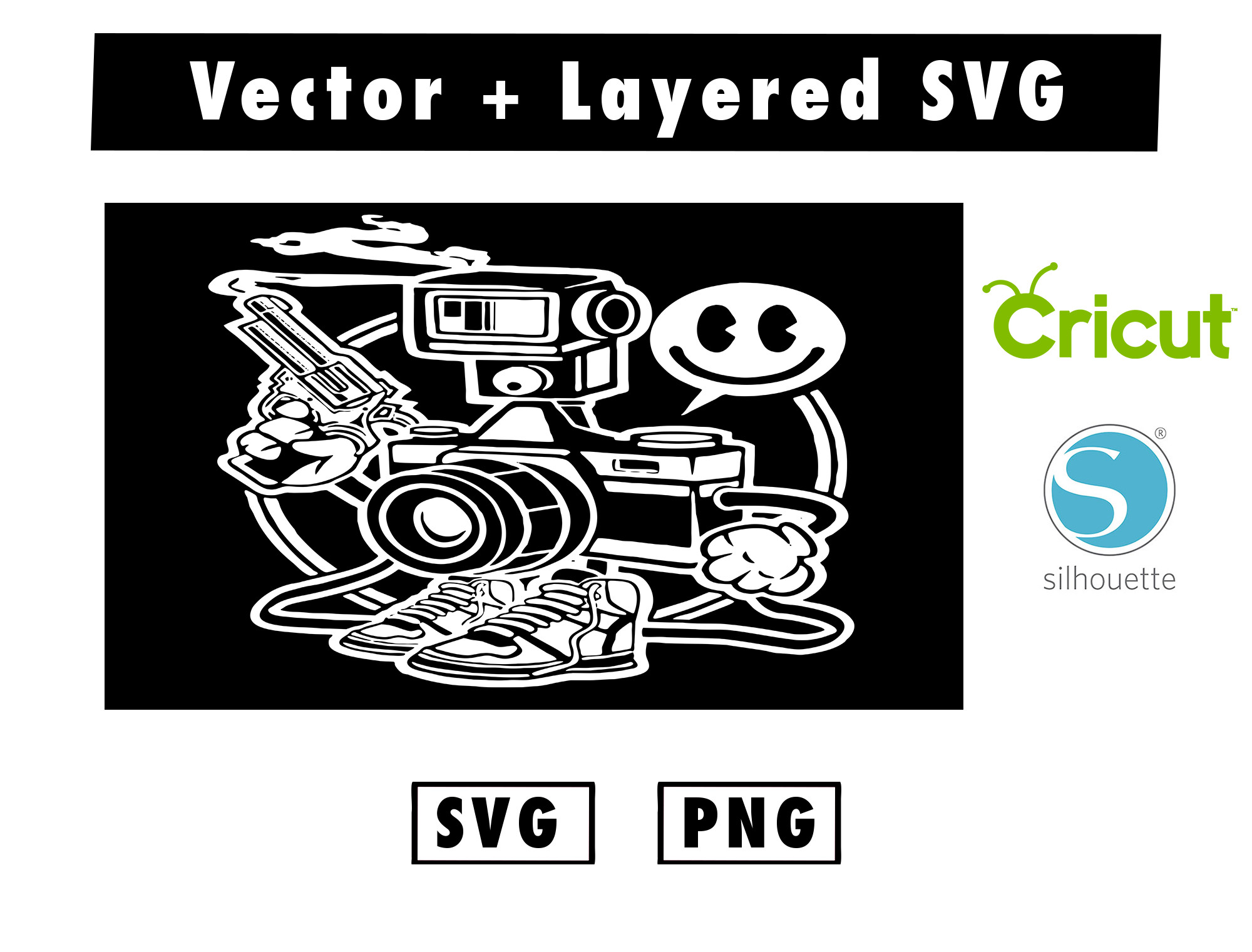 Shooter svg & png files for cricut machine , anime svg , man | Inspire ...