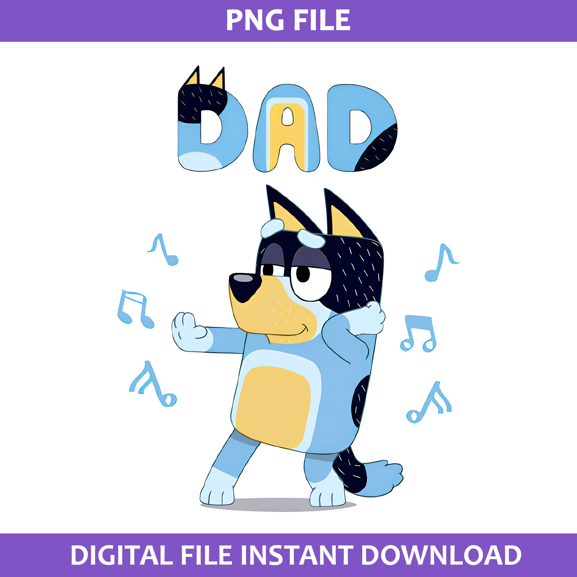Bluey Bandit Dad Png, Bandit Dog Png, Bluey Png, Cartoon Png | Inspire ...