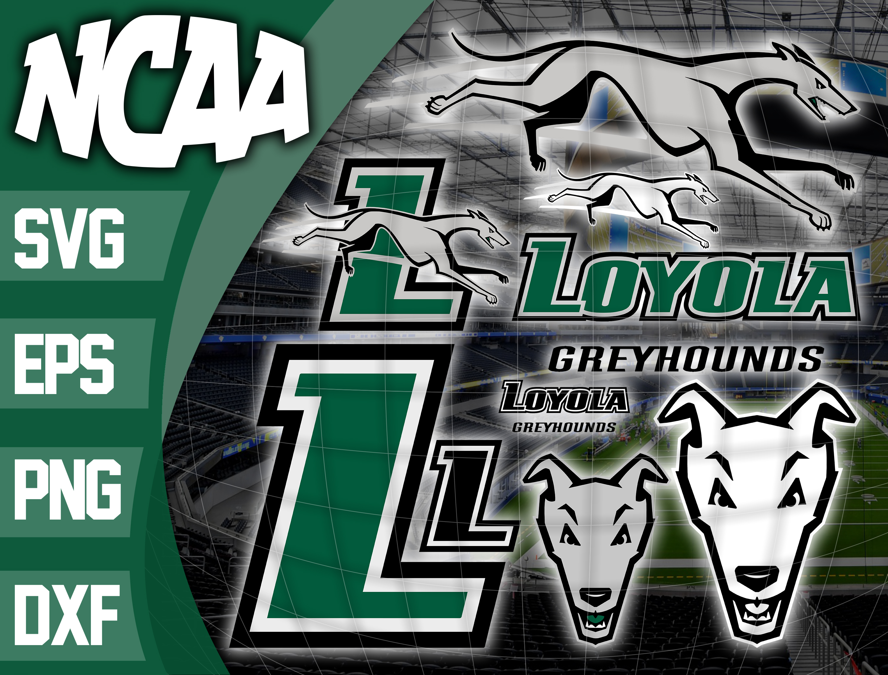 Logo Loyola Maryland Greyhounds 2 bundle ncaa svg, ncaa svg | Inspire Uplift