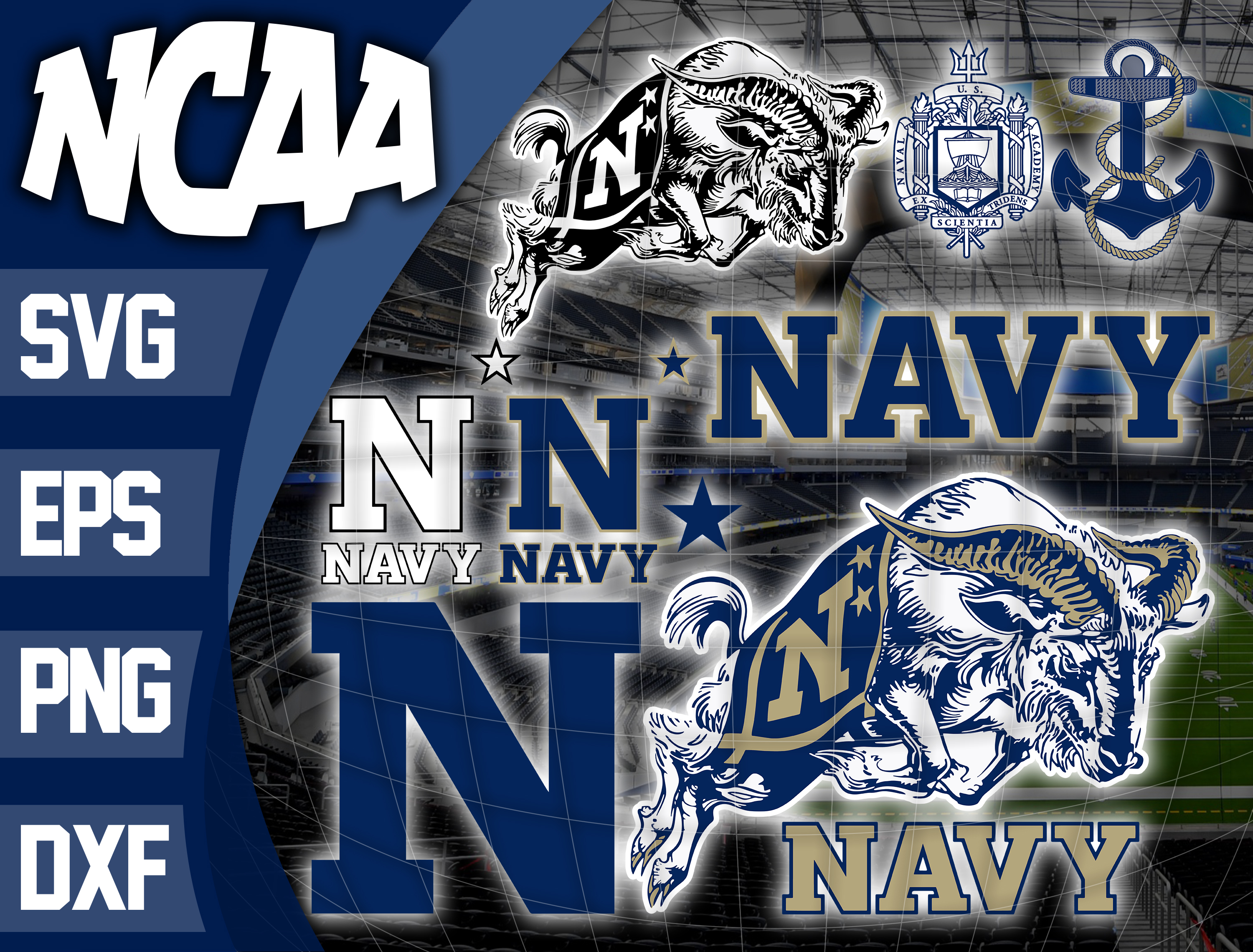 Logo Navy Midshipmen bundle ncaa svg, ncaa svg ,Instant down | Inspire ...