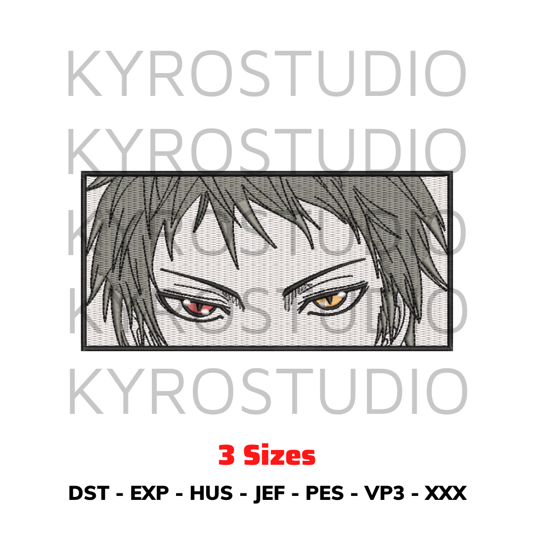 Black Akashi Anime Embroidery Design File/ Chibi Cute Embroi | Inspire ...