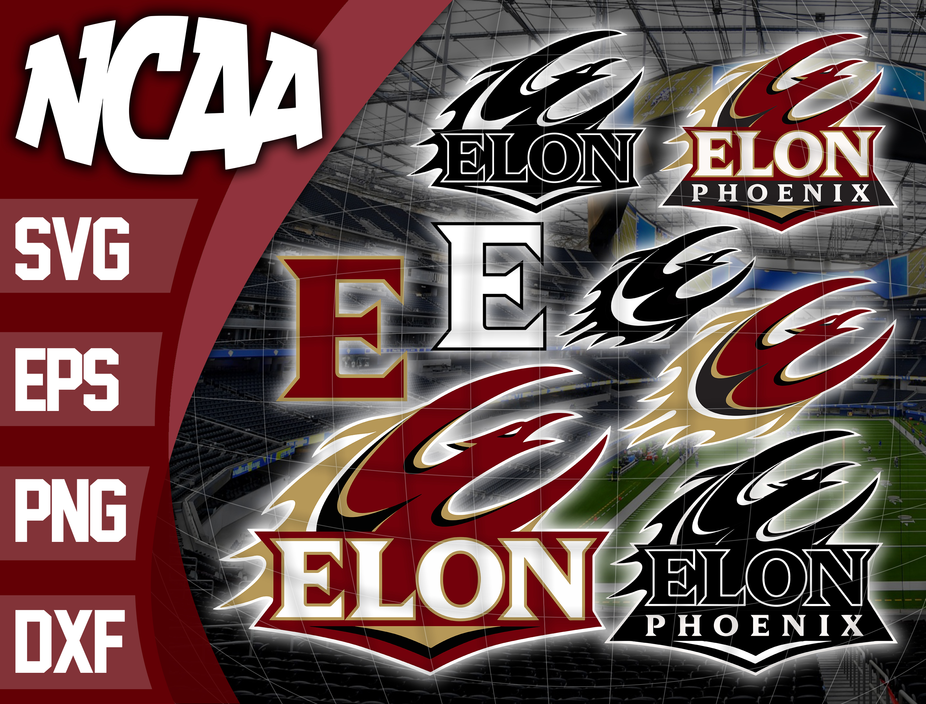 Logo Elon Phoenix bundle ncaa svg, ncaa svg ,Instant downdlo | Inspire ...
