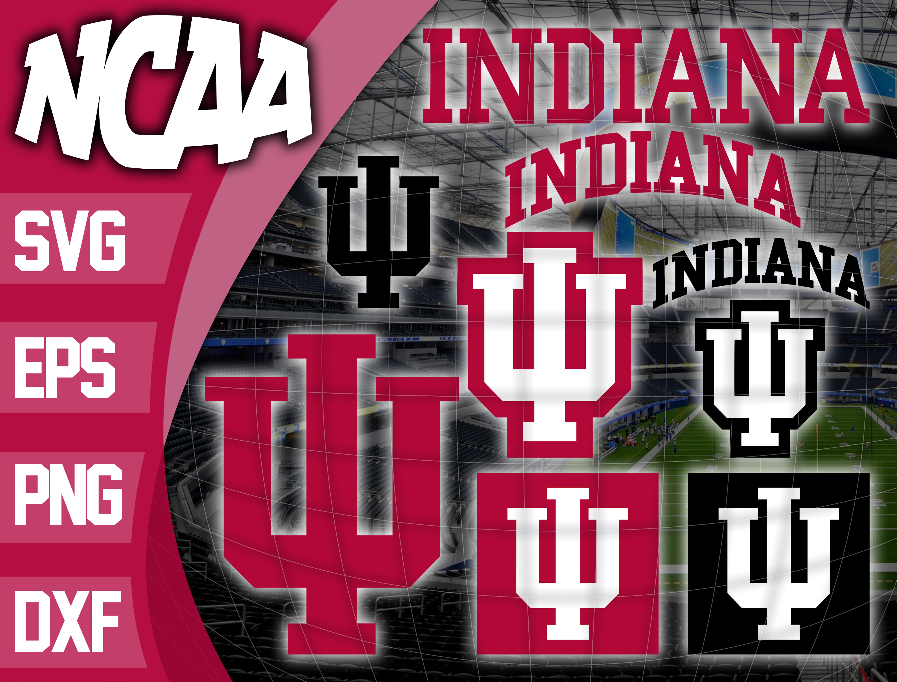 Logo Indiana Hoosiers bundle ncaa svg, ncaa svg ,Instant dow - Inspire ...