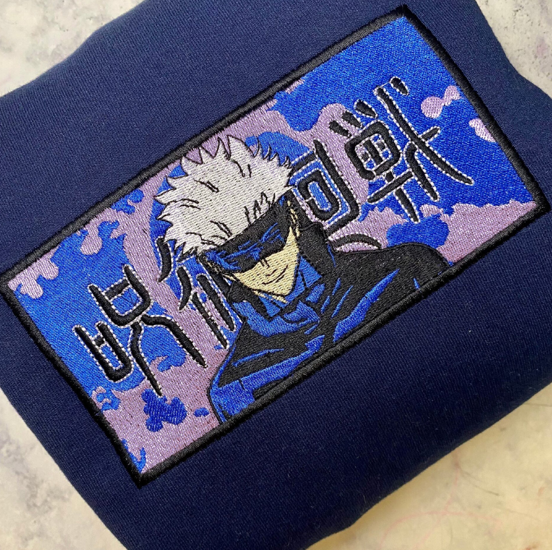 Satoru Gojo Embroidered Crewneck, Jujutsu Kaisen Embroidered | Inspire ...