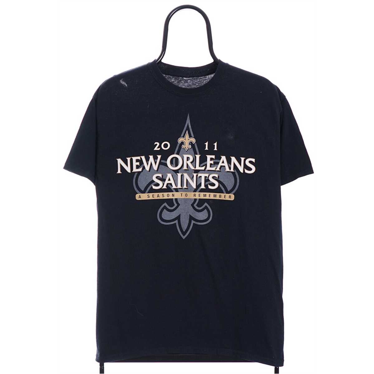 Retro NFL New Orleans Saints Black Graphic Tshirt - Small - Inspire Uplift