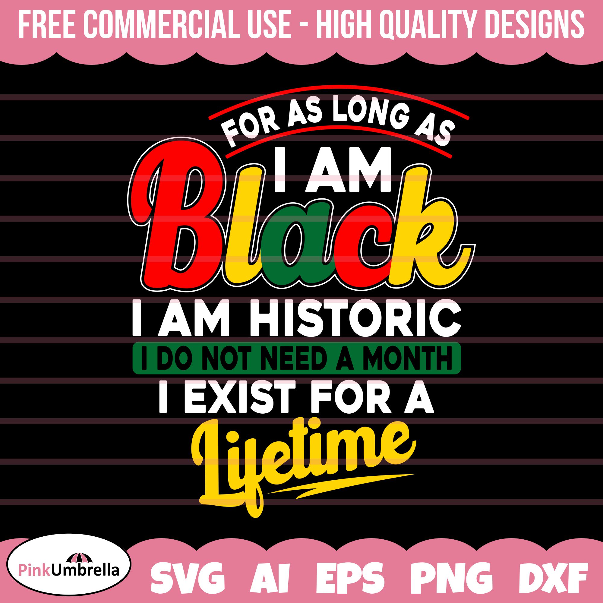 I Am Black I Am Historic Svg, Black History Svg, African Ame | Inspire ...