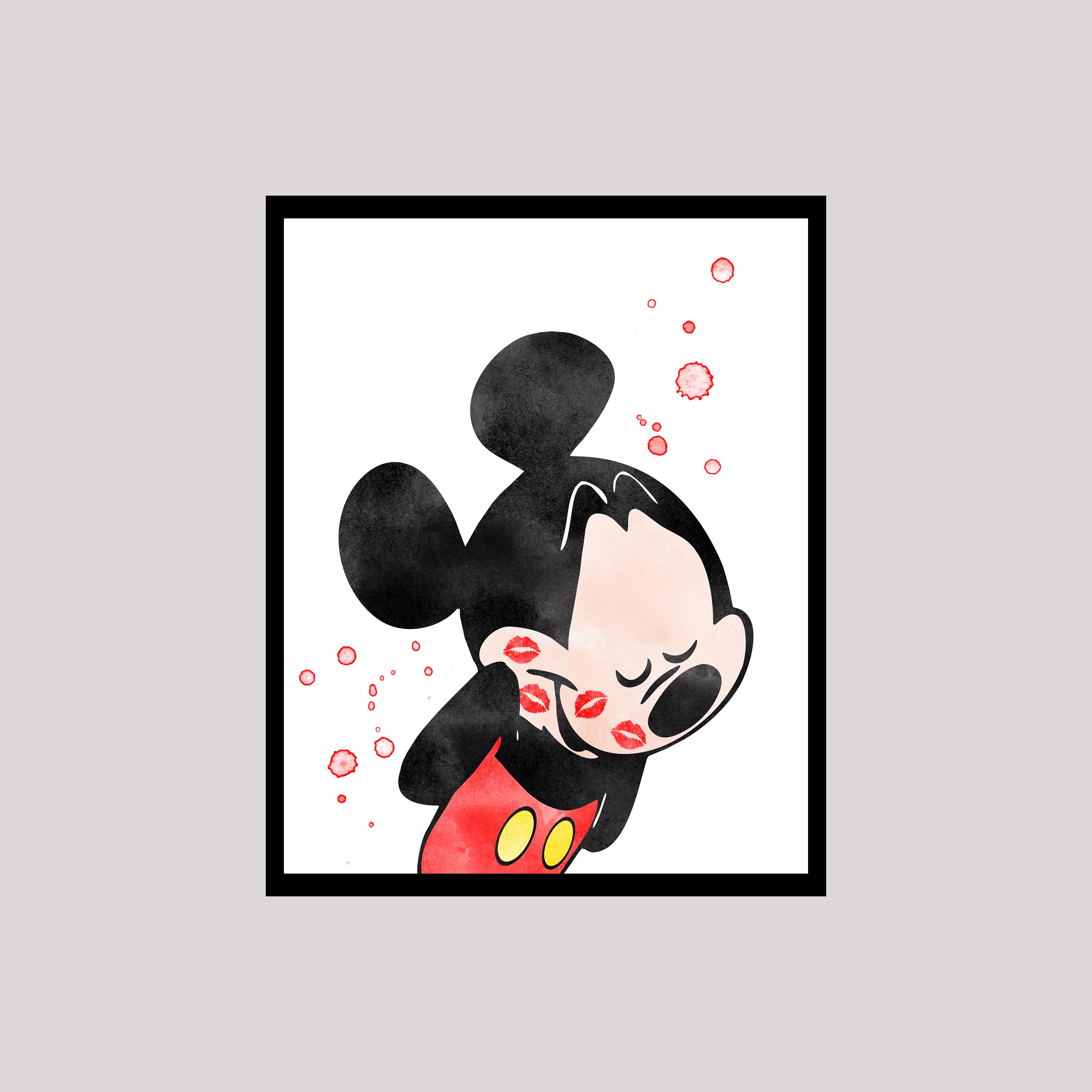 Mickey Mouse Baby Disney Art Print Digital Files nursery roo | Inspire ...