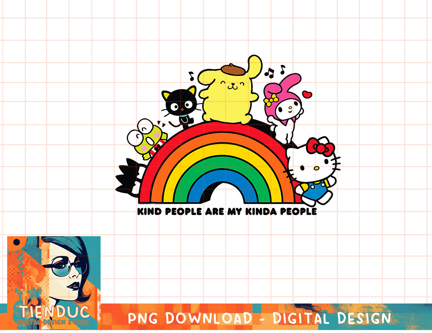 Hello Kitty and Friends Kind People T-Shirt copy png | Inspire Uplift