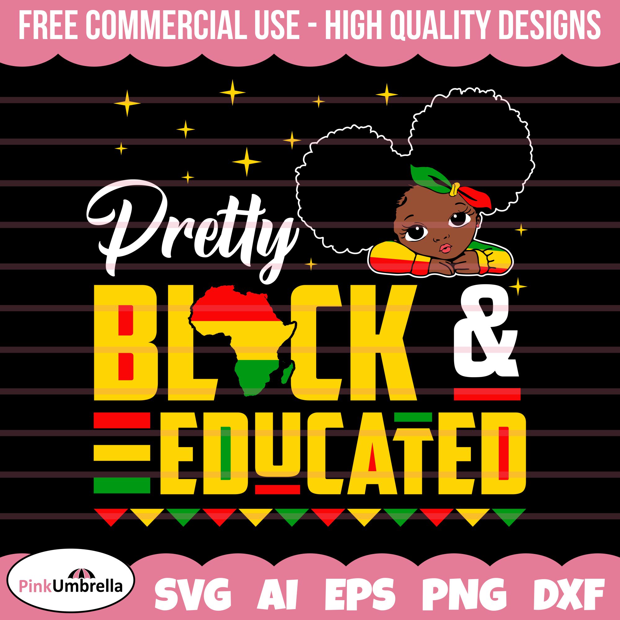 Pretty Black Svg, Black History Svg, African American Svg, B - Inspire ...