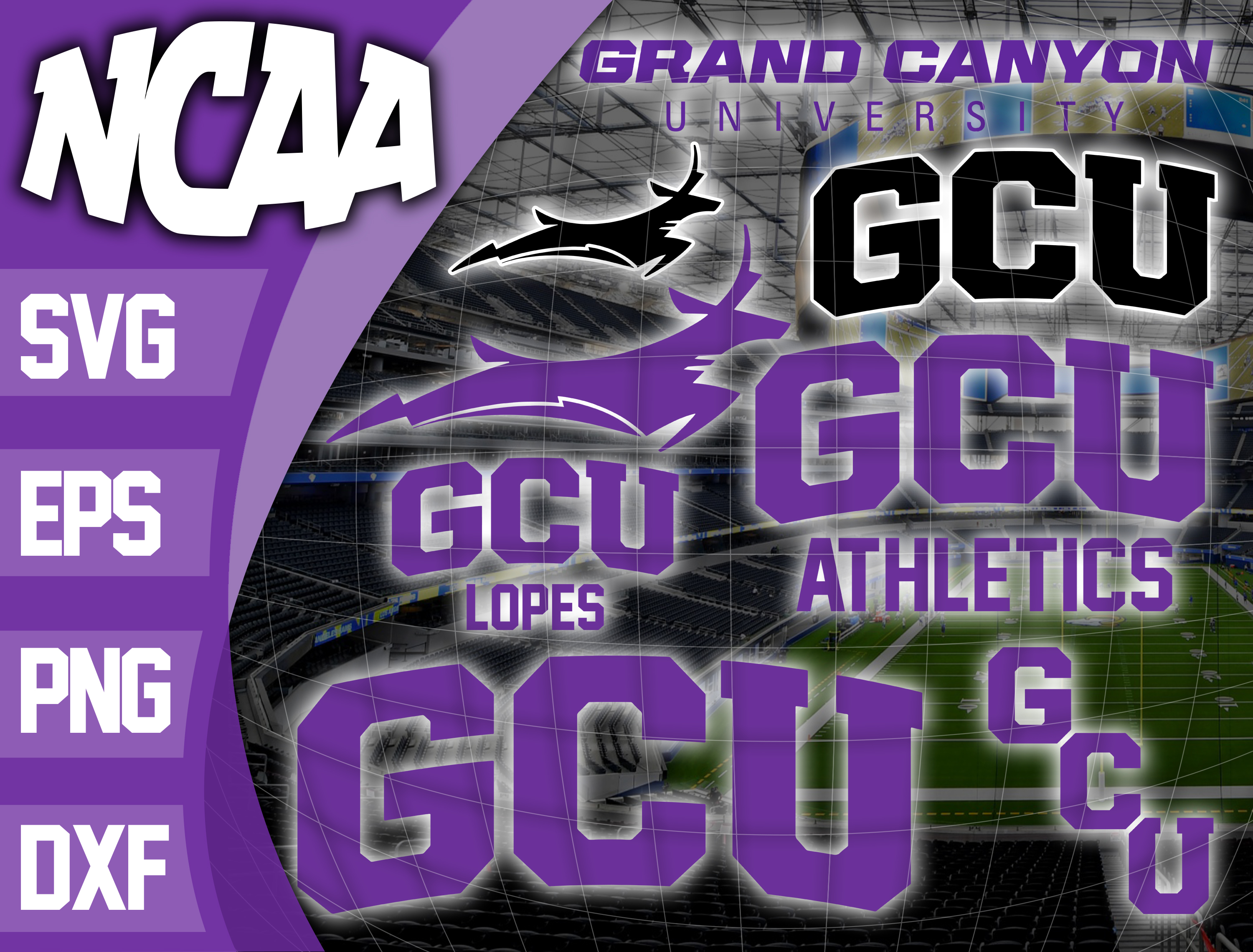Logo Grand Canyon Antelopes 2 bundle ncaa svg, ncaa svg ,Ins | Inspire ...