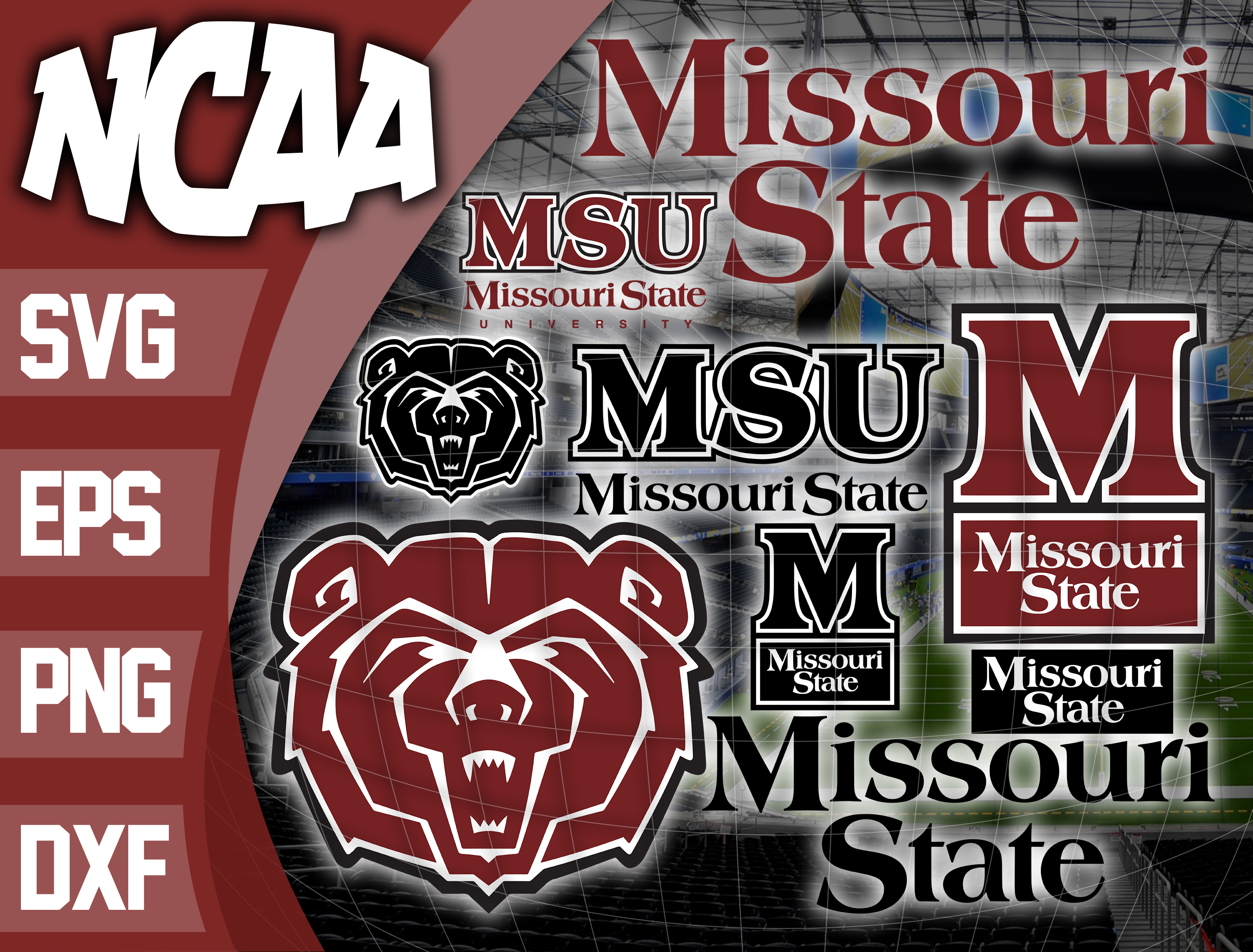 Logo Missouri State Bears bundle ncaa svg, ncaa svg ,Instant | Inspire ...