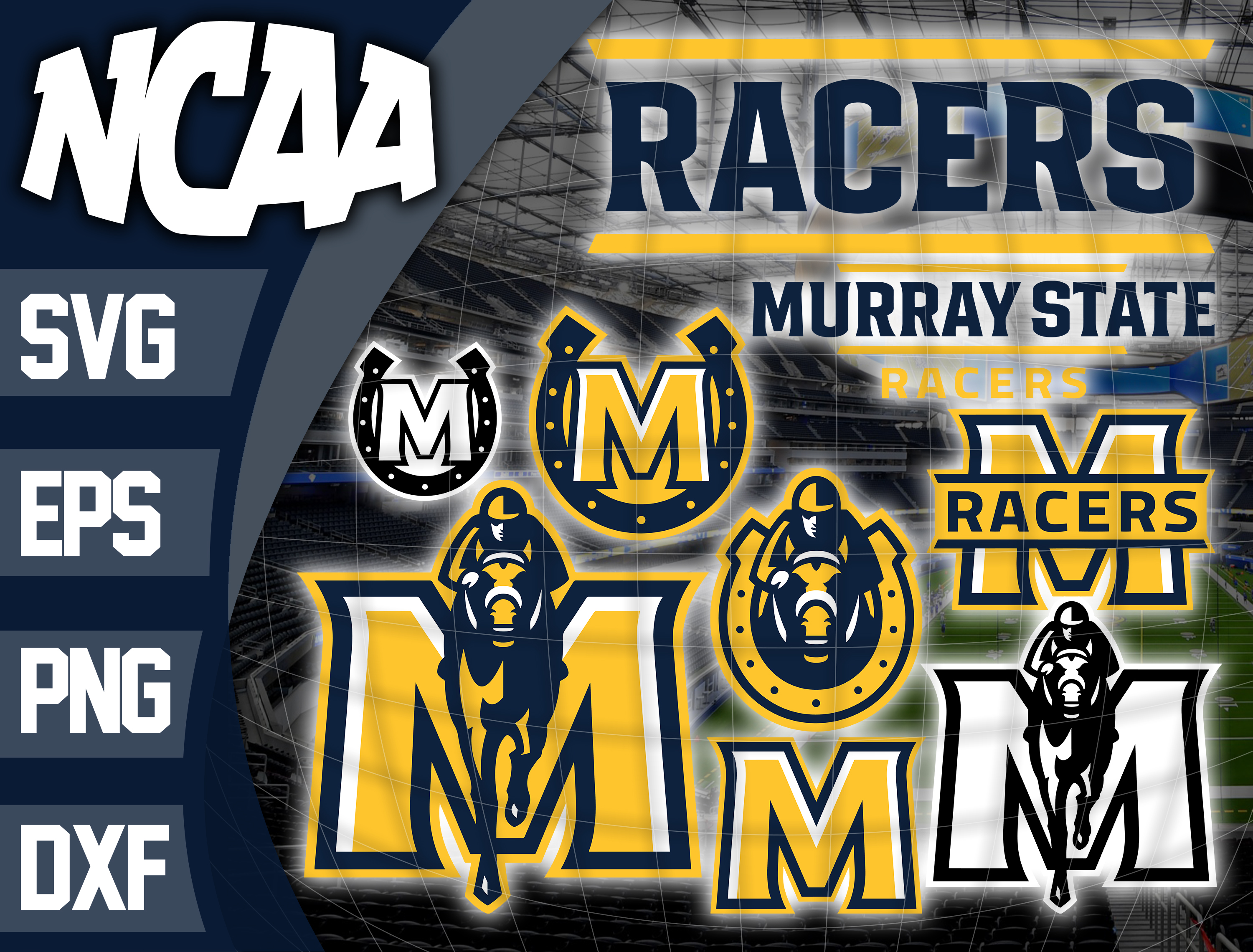 Logo Murray State Racers bundle ncaa svg, ncaa svg ,Instant | Inspire ...