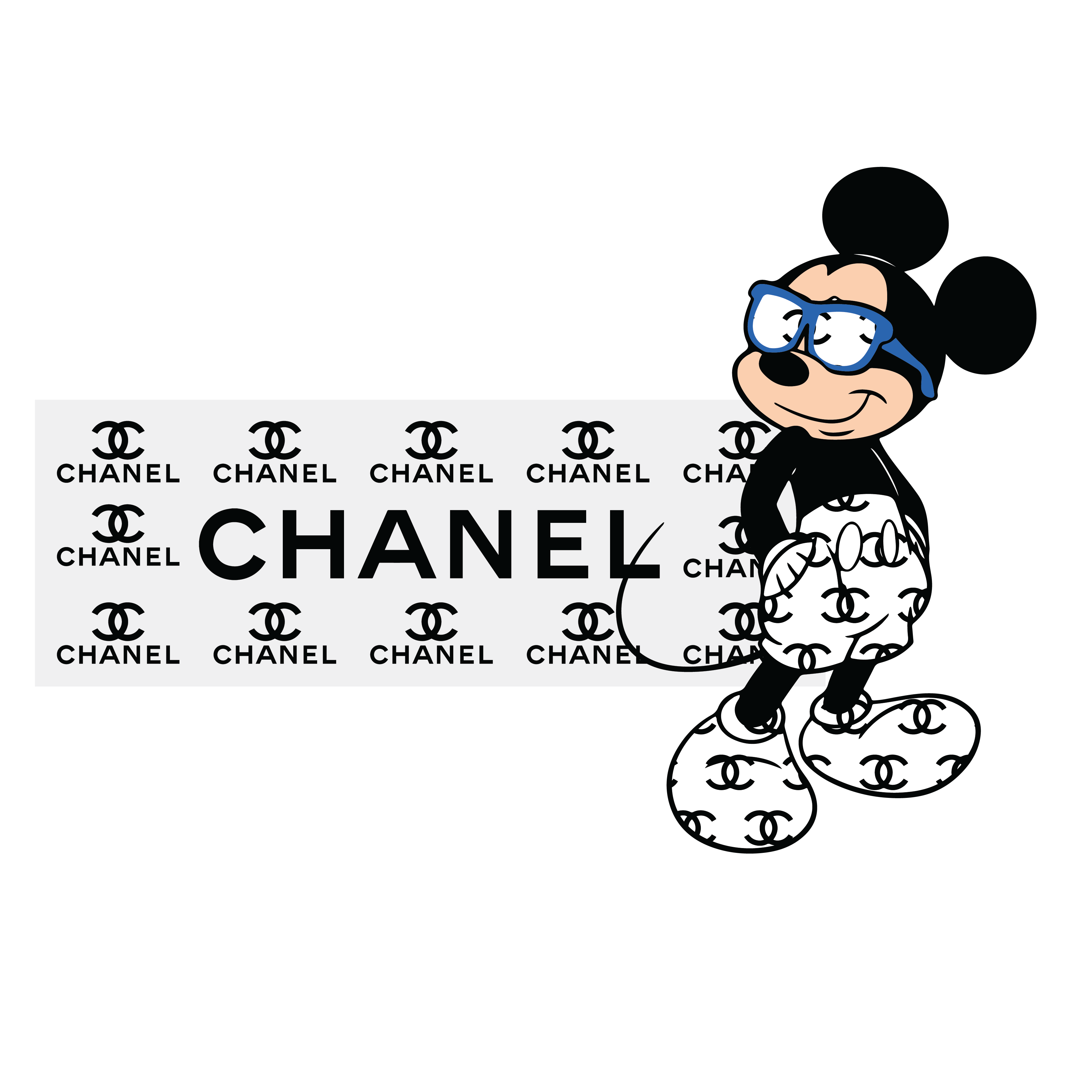 Mickey Mouse Chanel fashion Svg, Chanel brand Logo Svg, Chan - Inspire ...