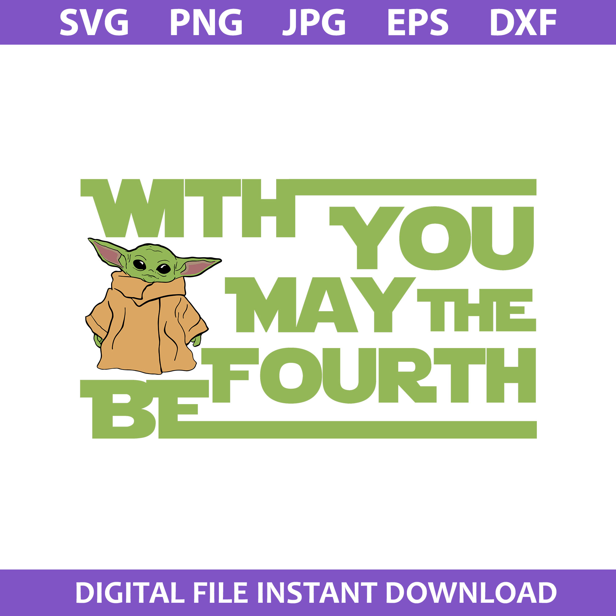Baby Yoda May The Fourth Be With You Svg, Star Wars Svg, Png | Inspire ...