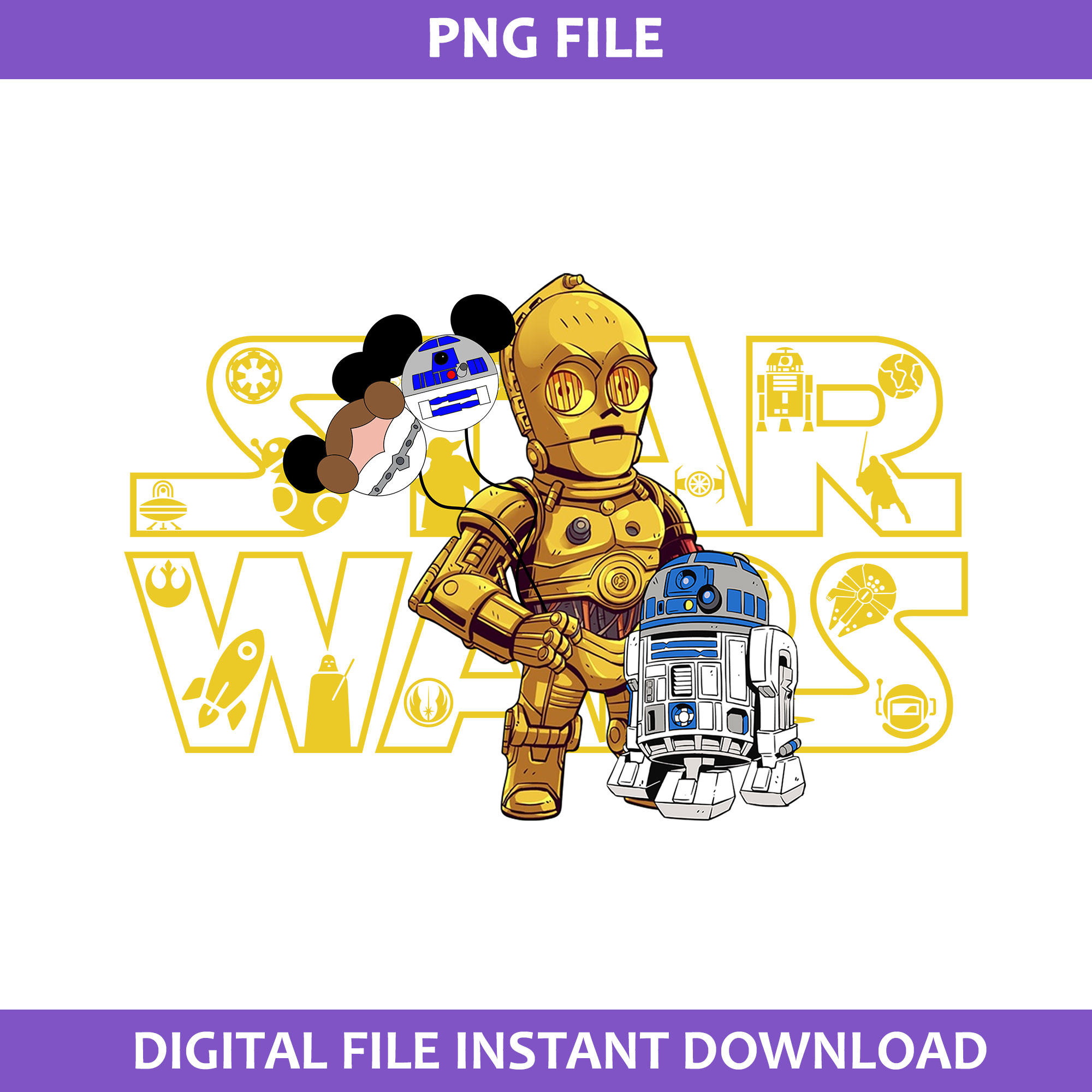 C-3PO Svg, Disney Star Wars Svg, Star Wars Svg, Png Jpg Dxf - Inspire ...