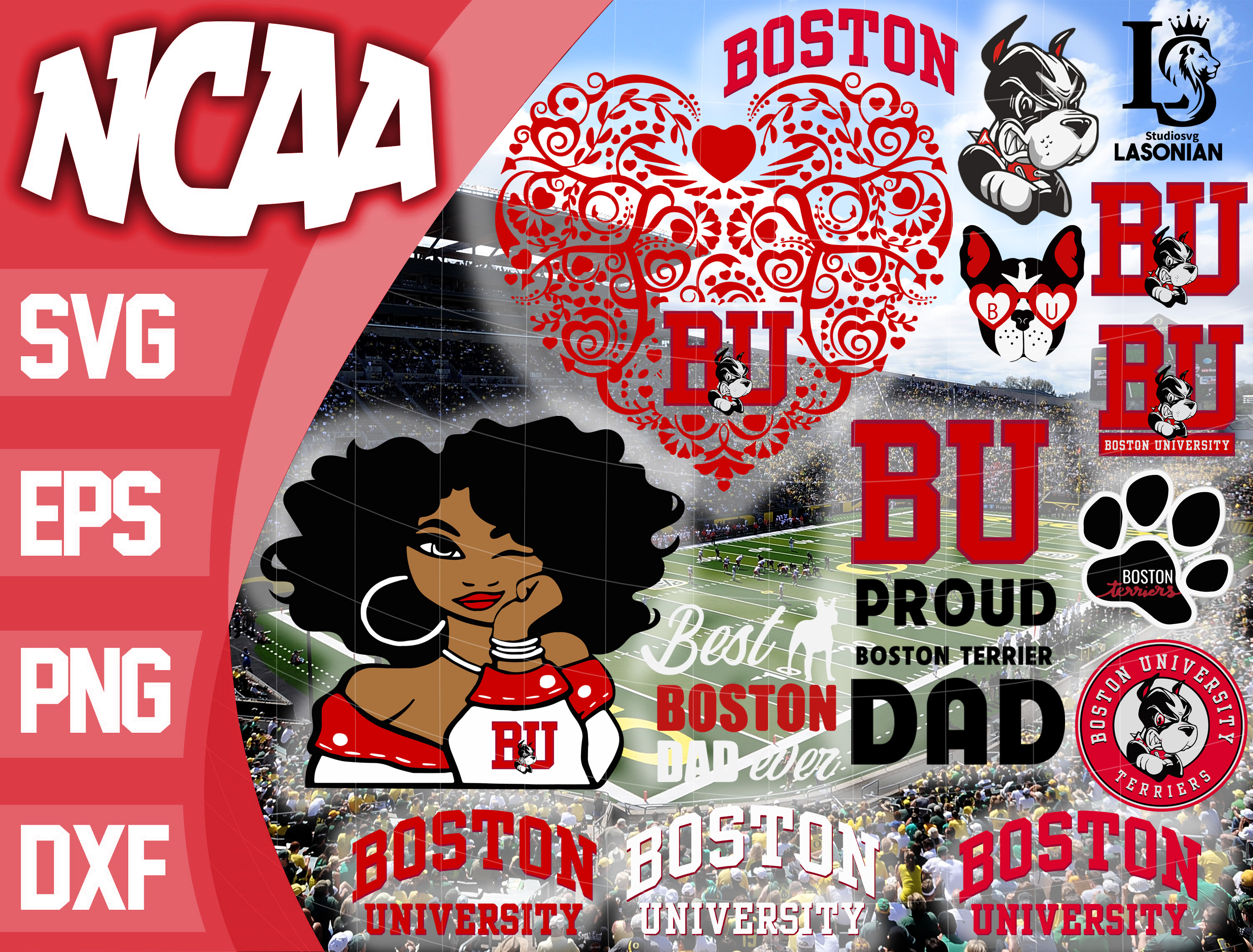 Boston University Terriers bundle ncaa svg, ncaa svg, Instan | Inspire ...