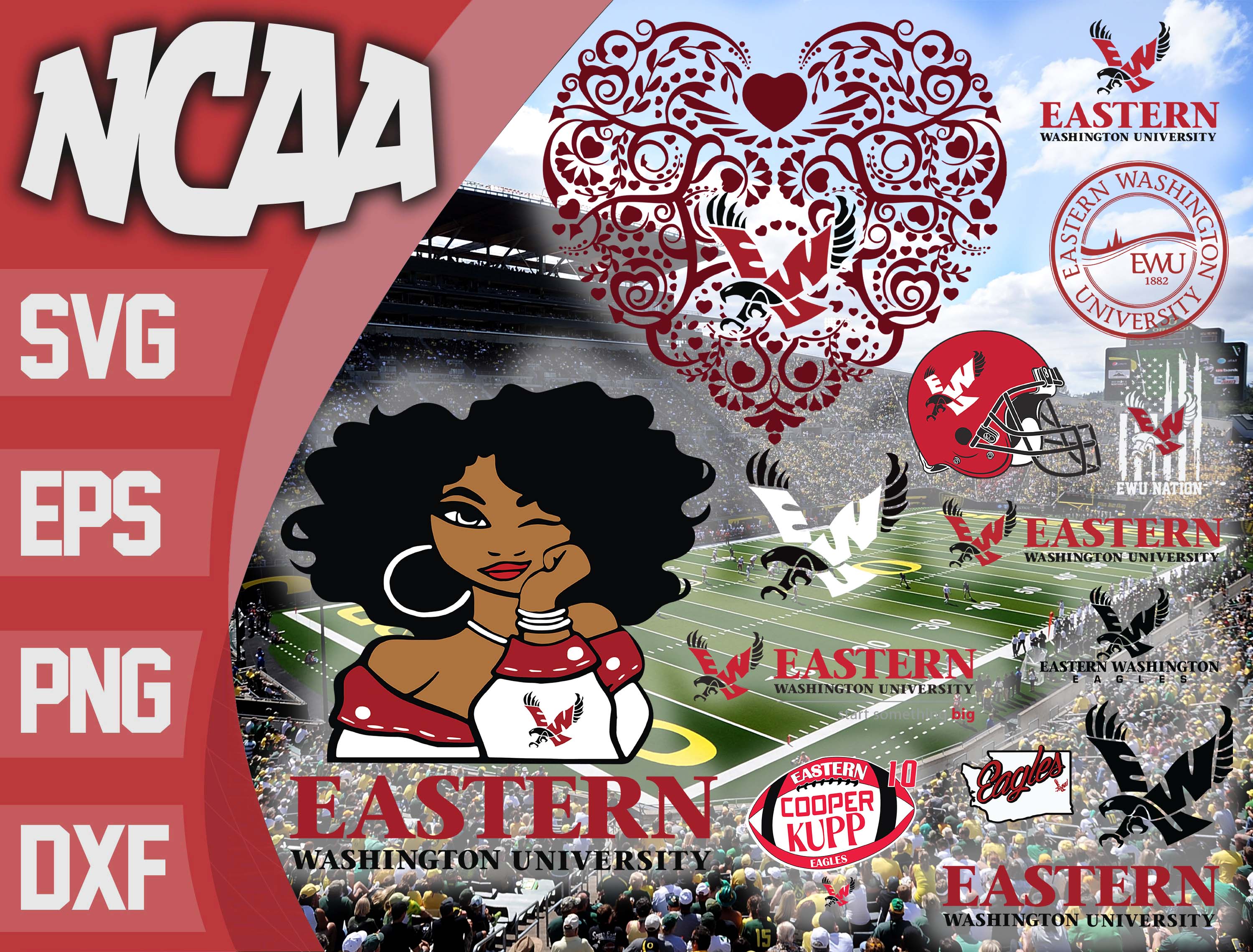 Eastern Washington Eagles bundle ncaa svg, ncaa svg, Instant - Inspire ...