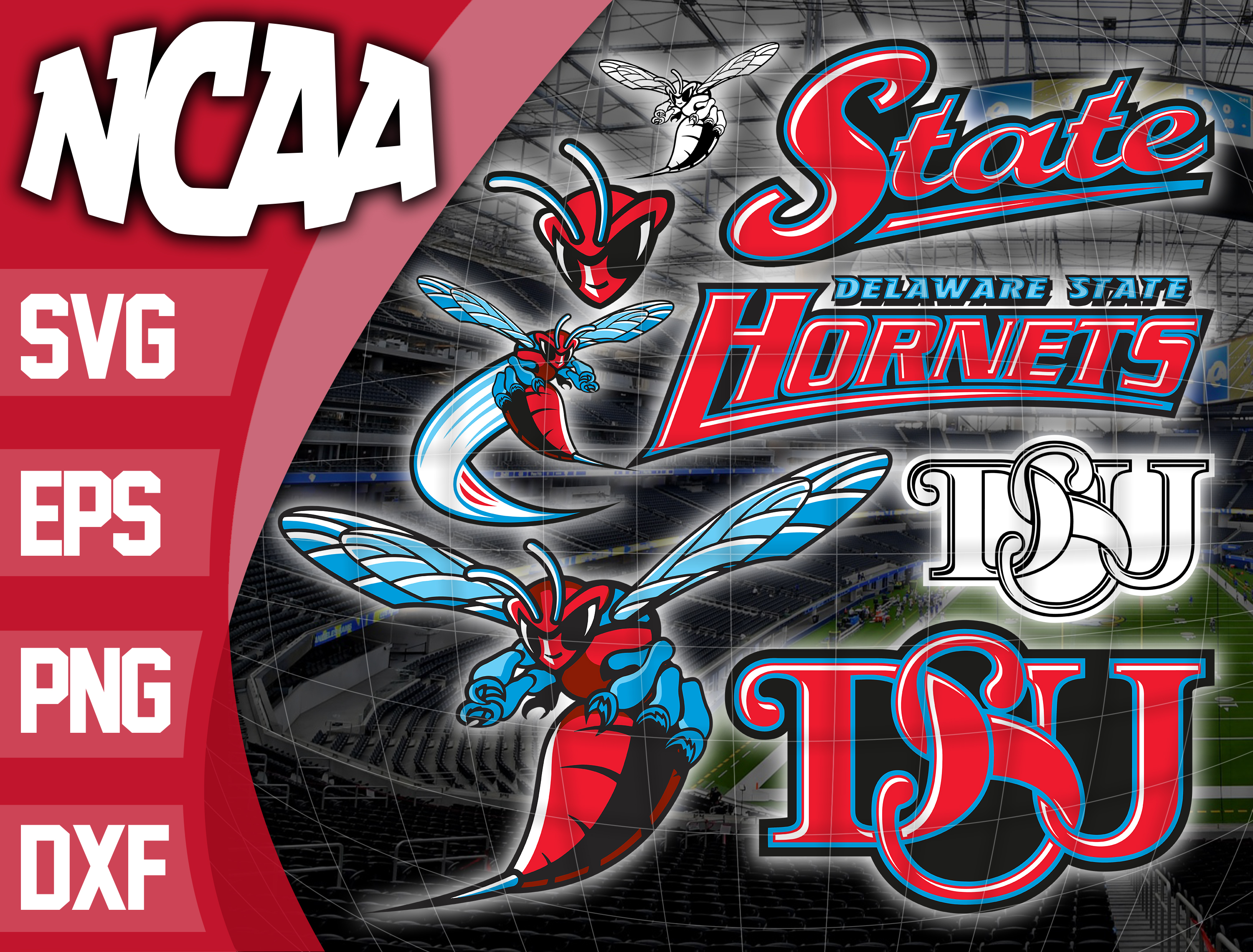 Logo Delaware State Hornets bundle ncaa svg, ncaa svg ,Insta | Inspire ...