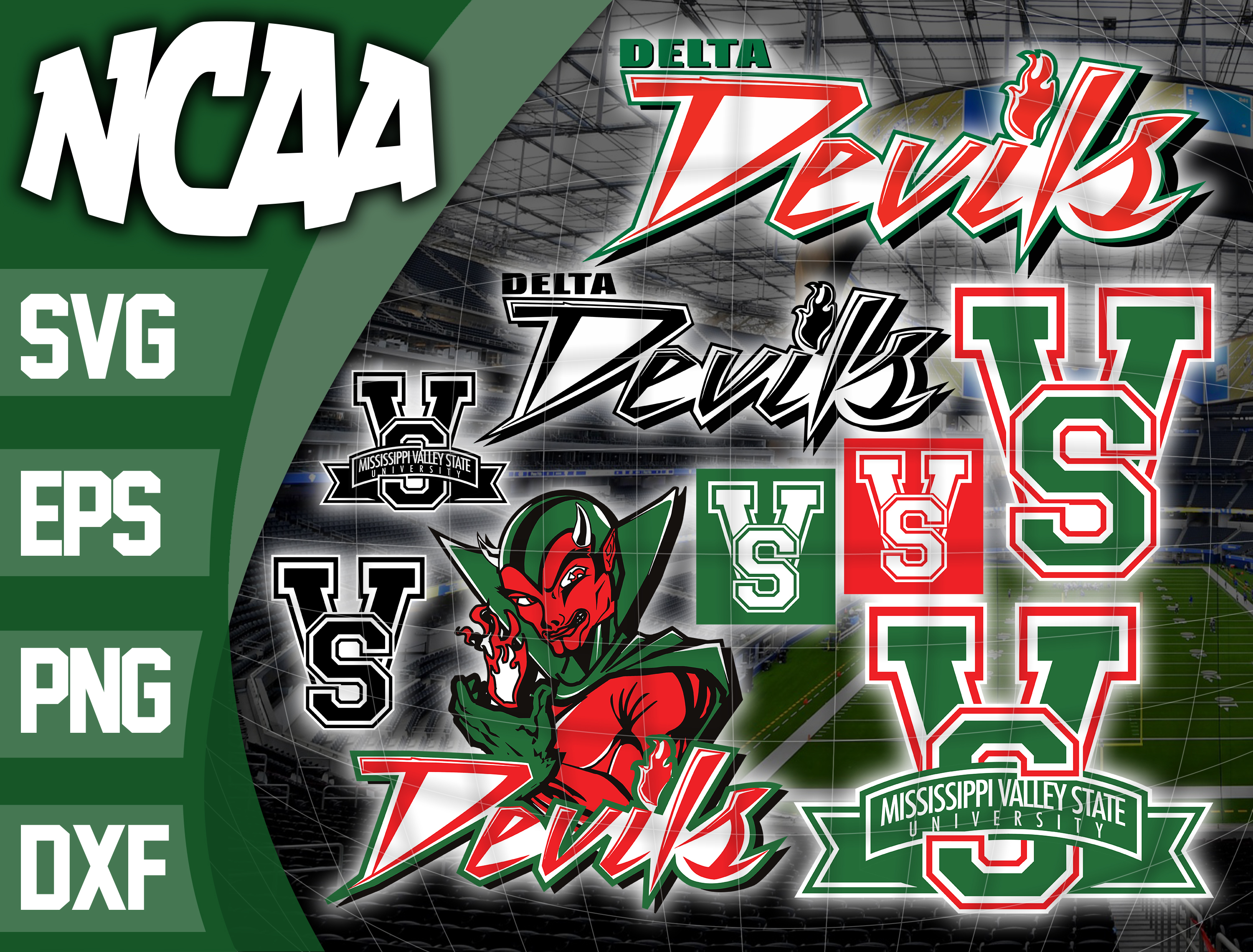 Logo MVSU Delta Devils bundle ncaa svg, ncaa svg ,Instant do | Inspire ...