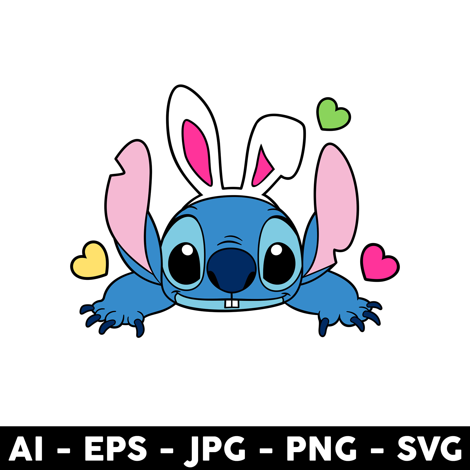 Easter Bunny Stitch Svg, Easter Stitch Svg, Stitch Svg, East - Inspire ...