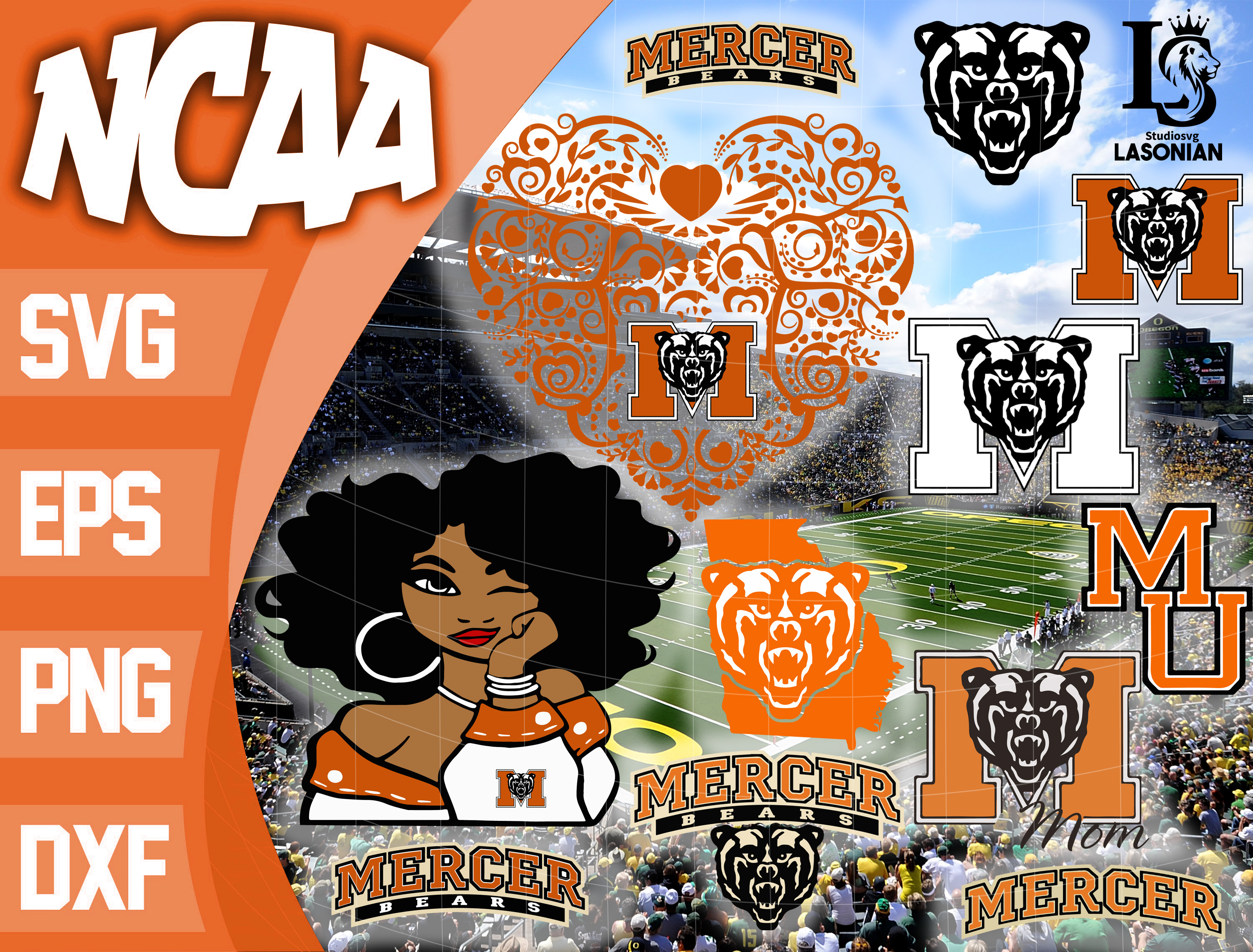 Mercer Bears bundle ncaa svg, ncaa svg, Instant Download | Inspire Uplift