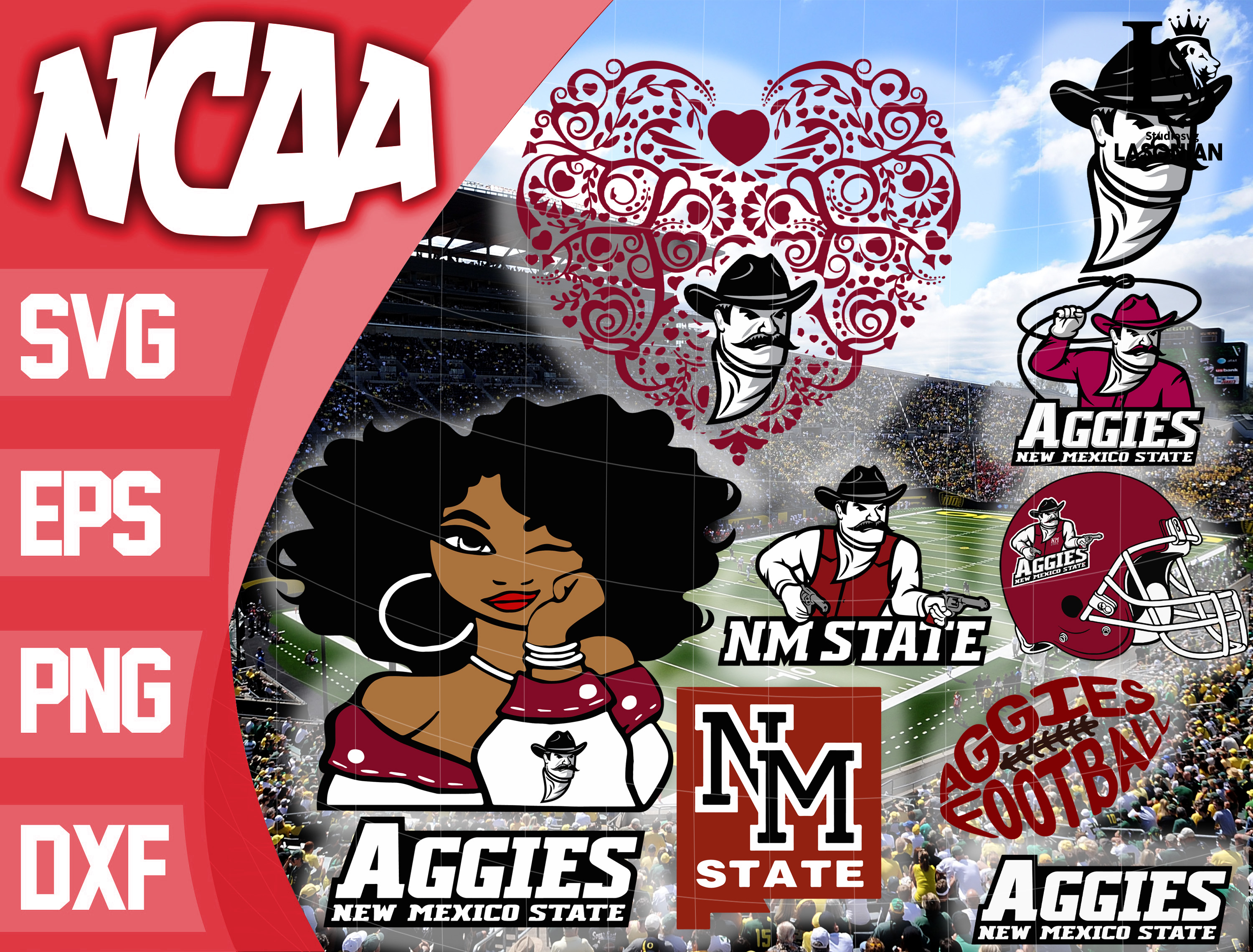 New Mexico State Aggies bundle ncaa svg, ncaa svg, Instant D - Inspire ...