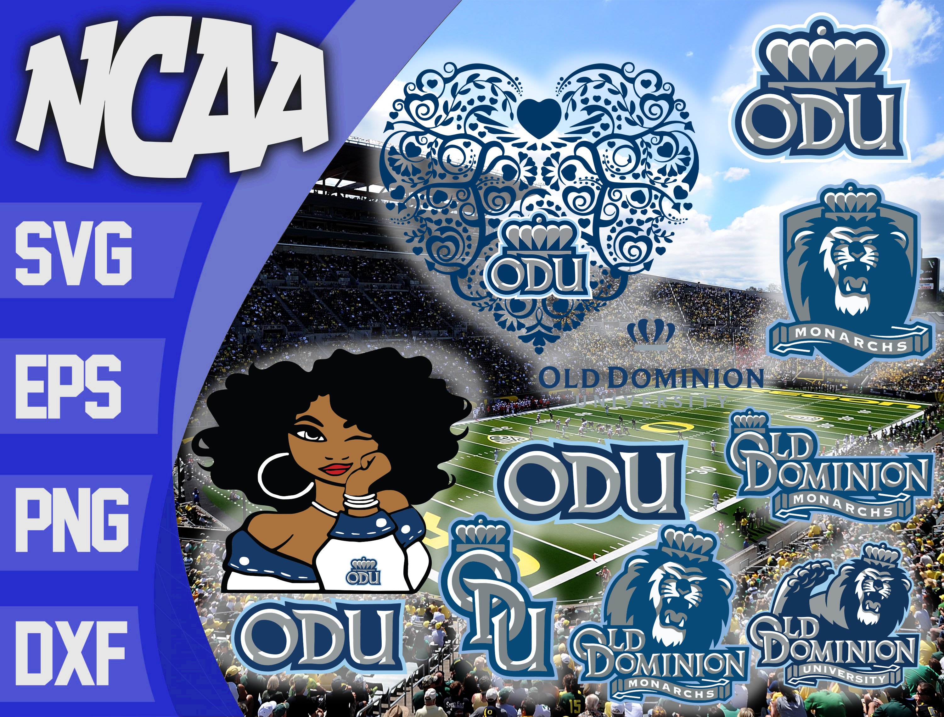 Old Dominion Monarchs bundle ncaa svg, ncaa svg, Instant Dow | Inspire ...