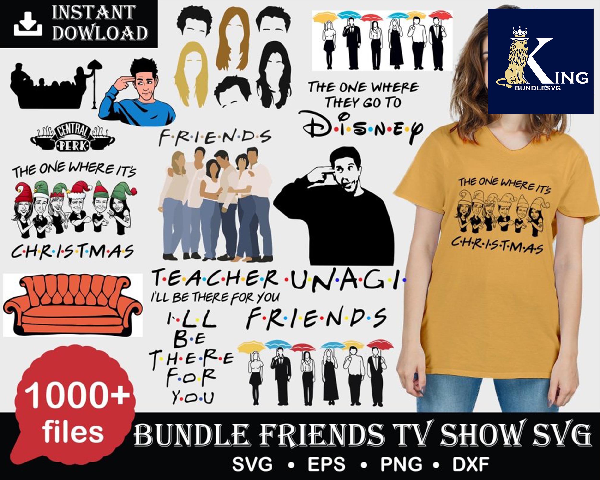 1000 files Friends svg , Digital Download | Inspire Uplift