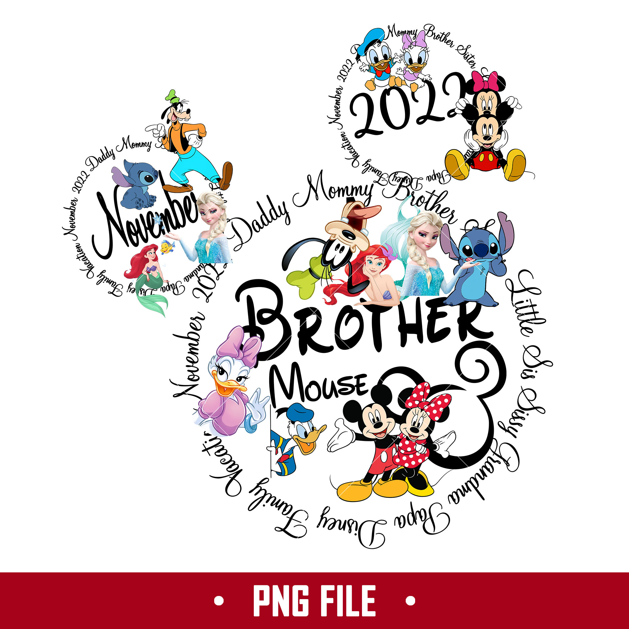 November 2022 Brother Mouse Png, Disney Family Vacation Png, - Inspire ...
