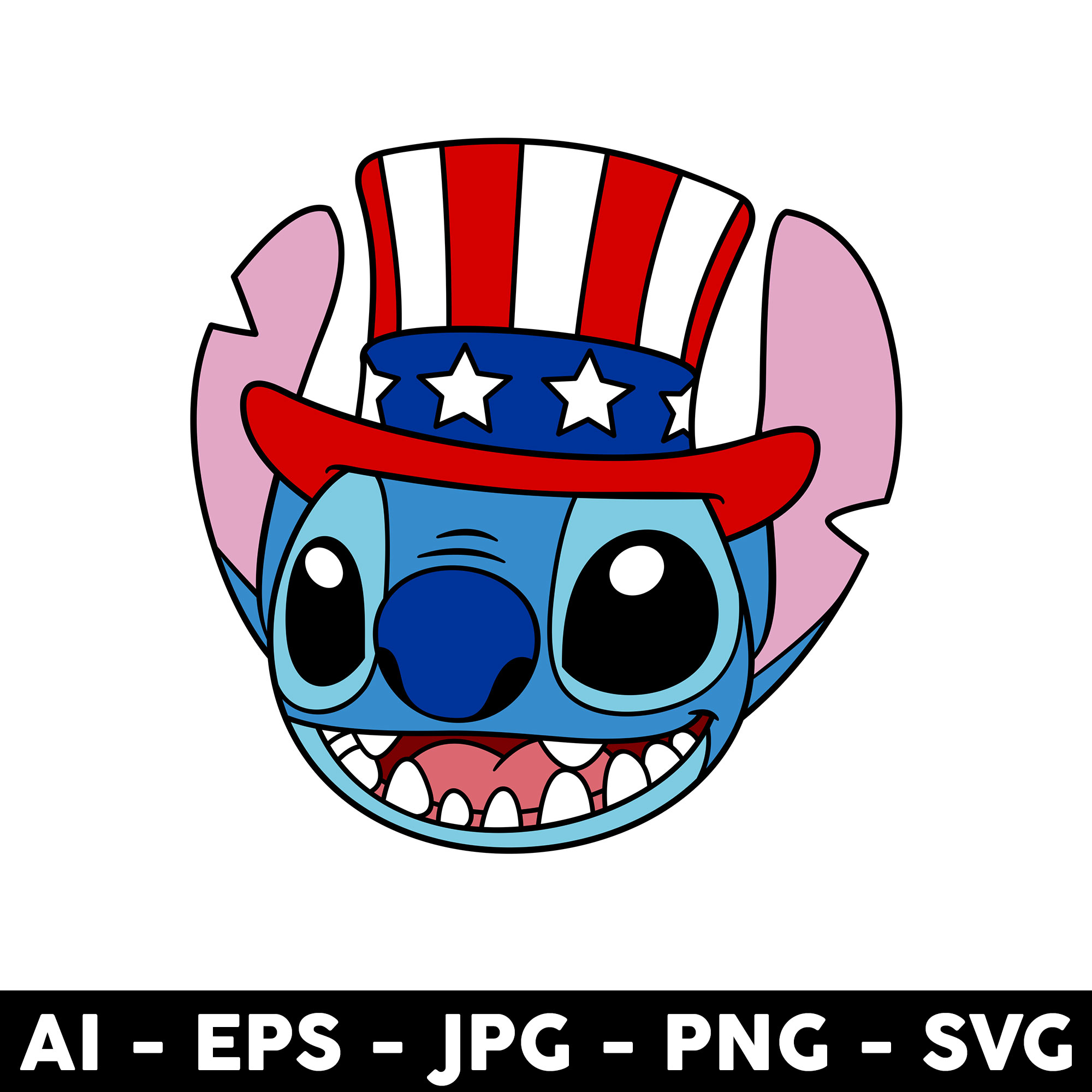 4th Of July Stitch Svg, American Flag Stitch Svg, Patriotic | Inspire ...