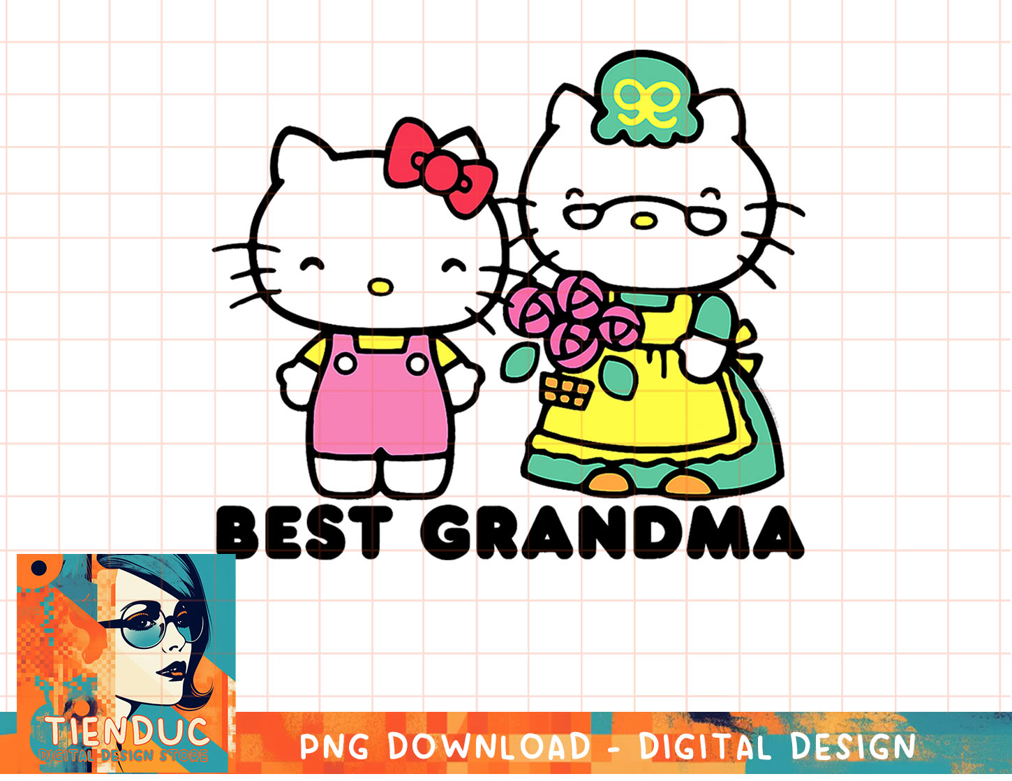Hello Kitty Best Grandma T-Shirt copy png | Inspire Uplift