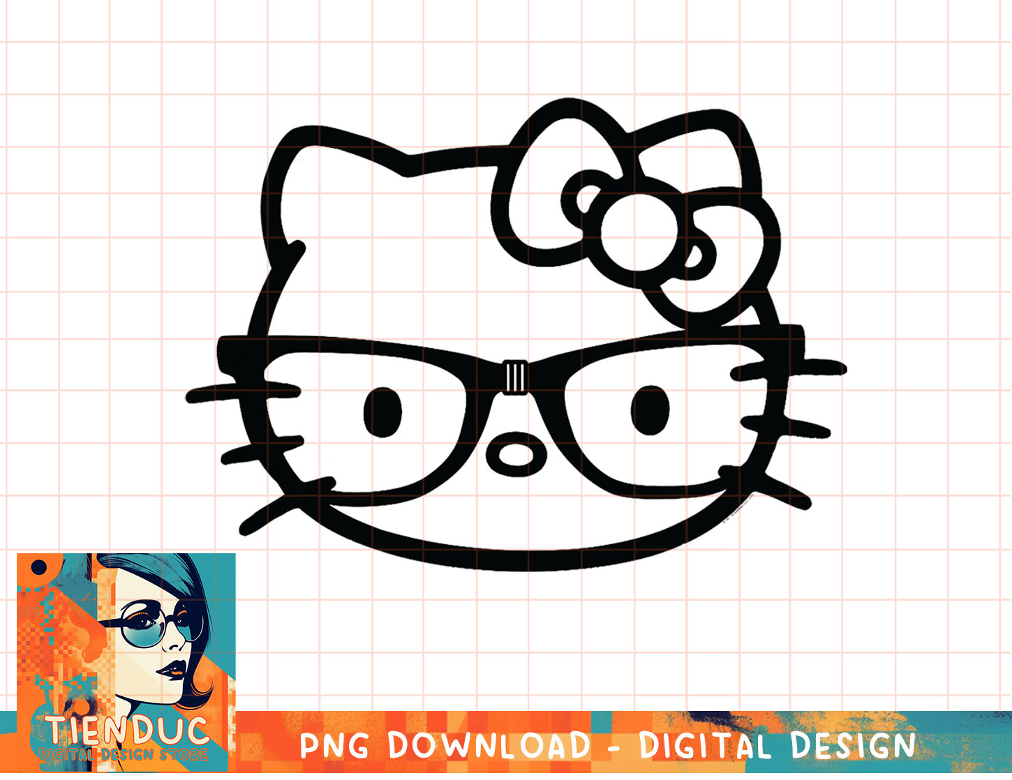 hello kitty nerd face