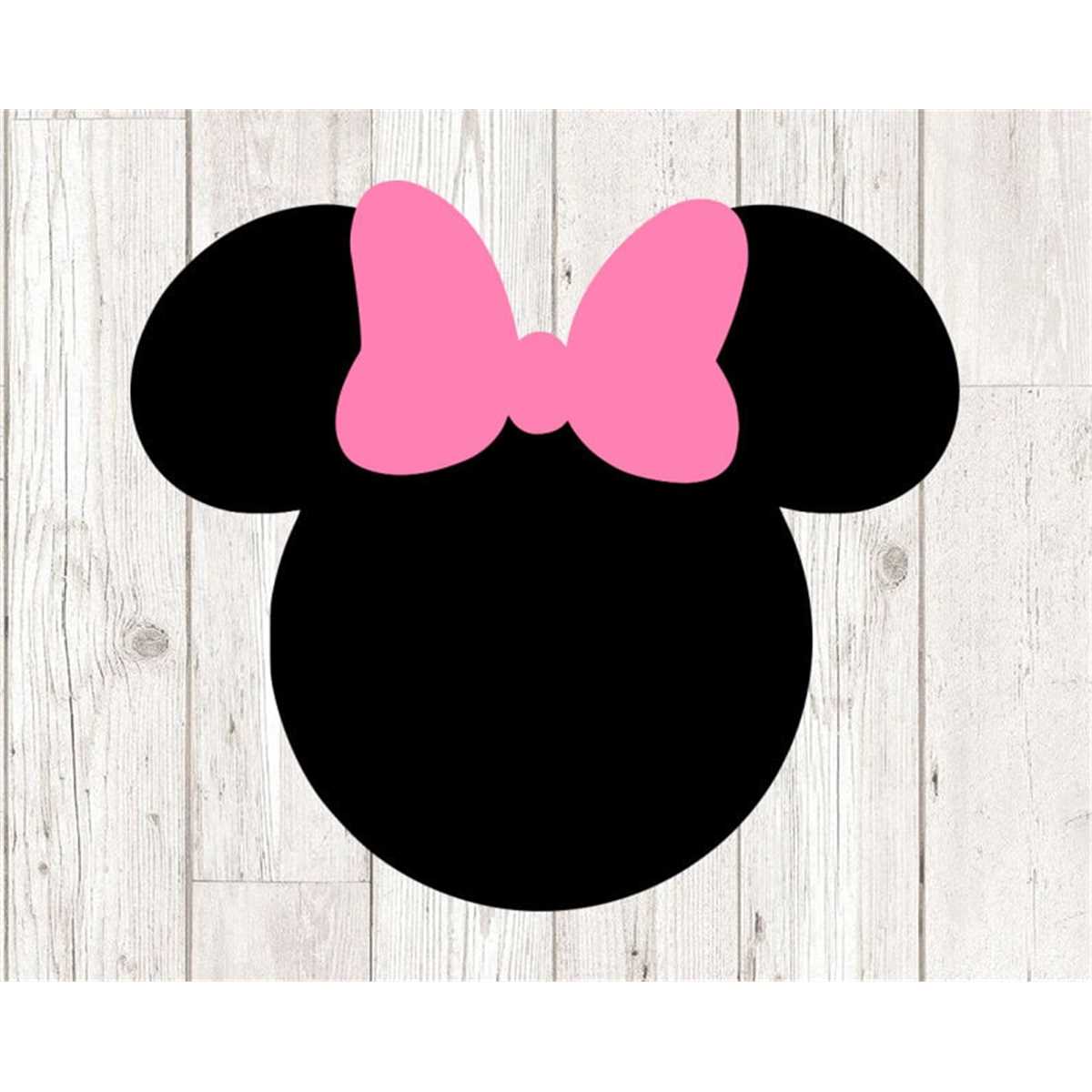 Minnie Mouse Head Svg Minnie Mouse Silhouette Svg Minnie M Inspire