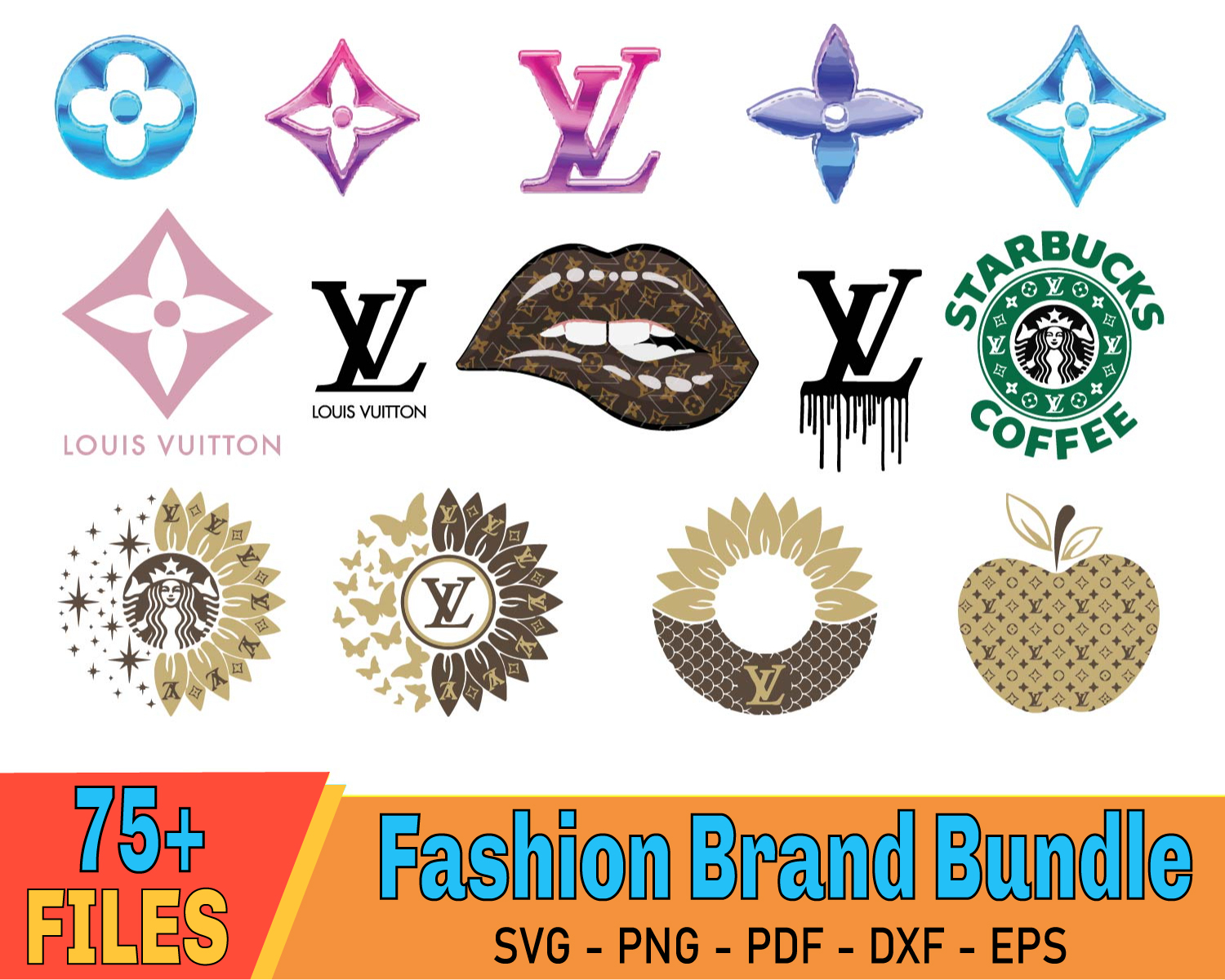 Brand Logo Svg Bundle, Luxury Brand Logo Svg, Fashion Brand | Inspire ...