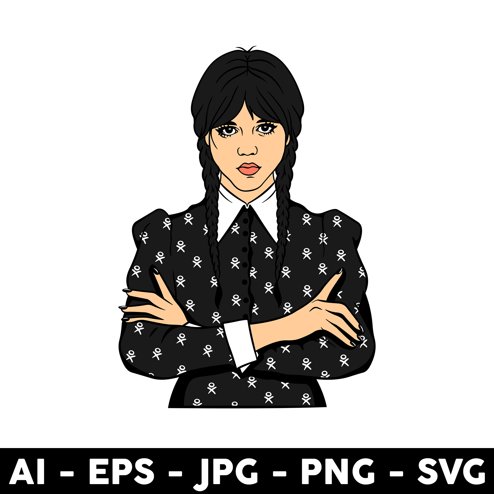 Wednesday Friday Addams Svg, Addams Family Svg, Wednesday Ad | Inspire ...