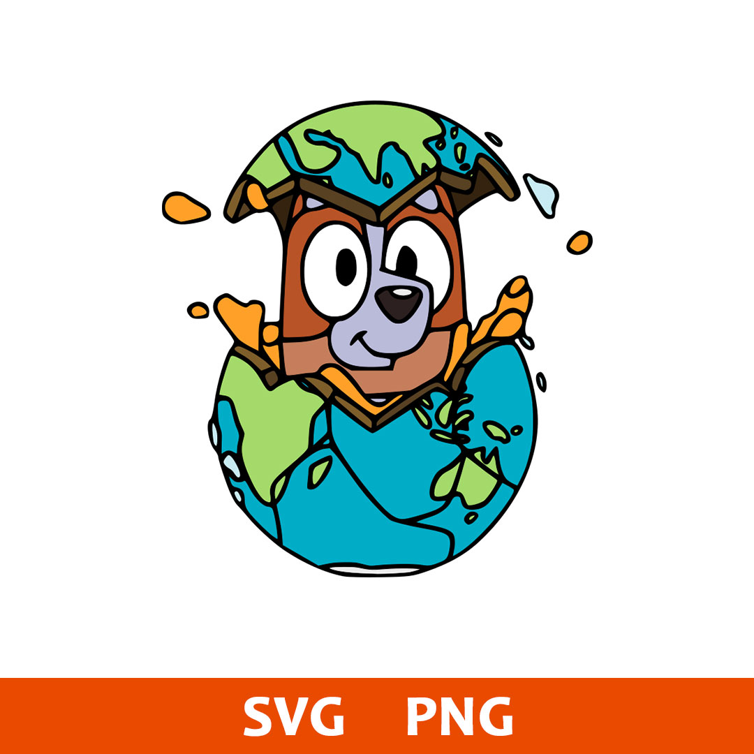 Bingo Earth Svg, Bluey Bingo Svg, Bluey Svg, Cartoon Svg, Pn | Inspire ...