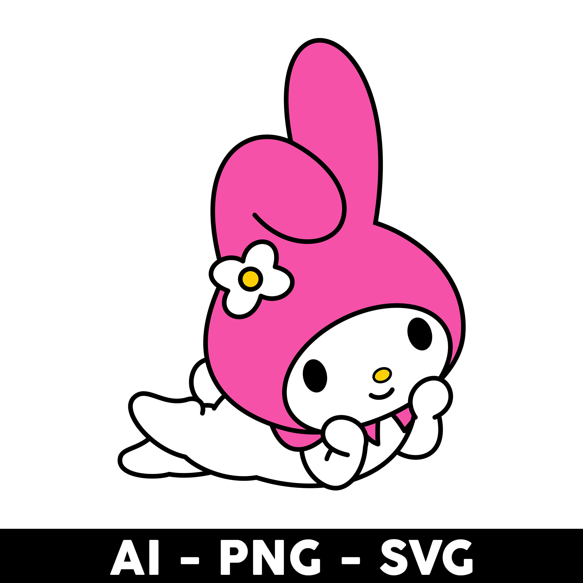 Kawaii Kitty Svg Hello Kitty My Melody Svg Hello Kitty Svg Inspire 8789