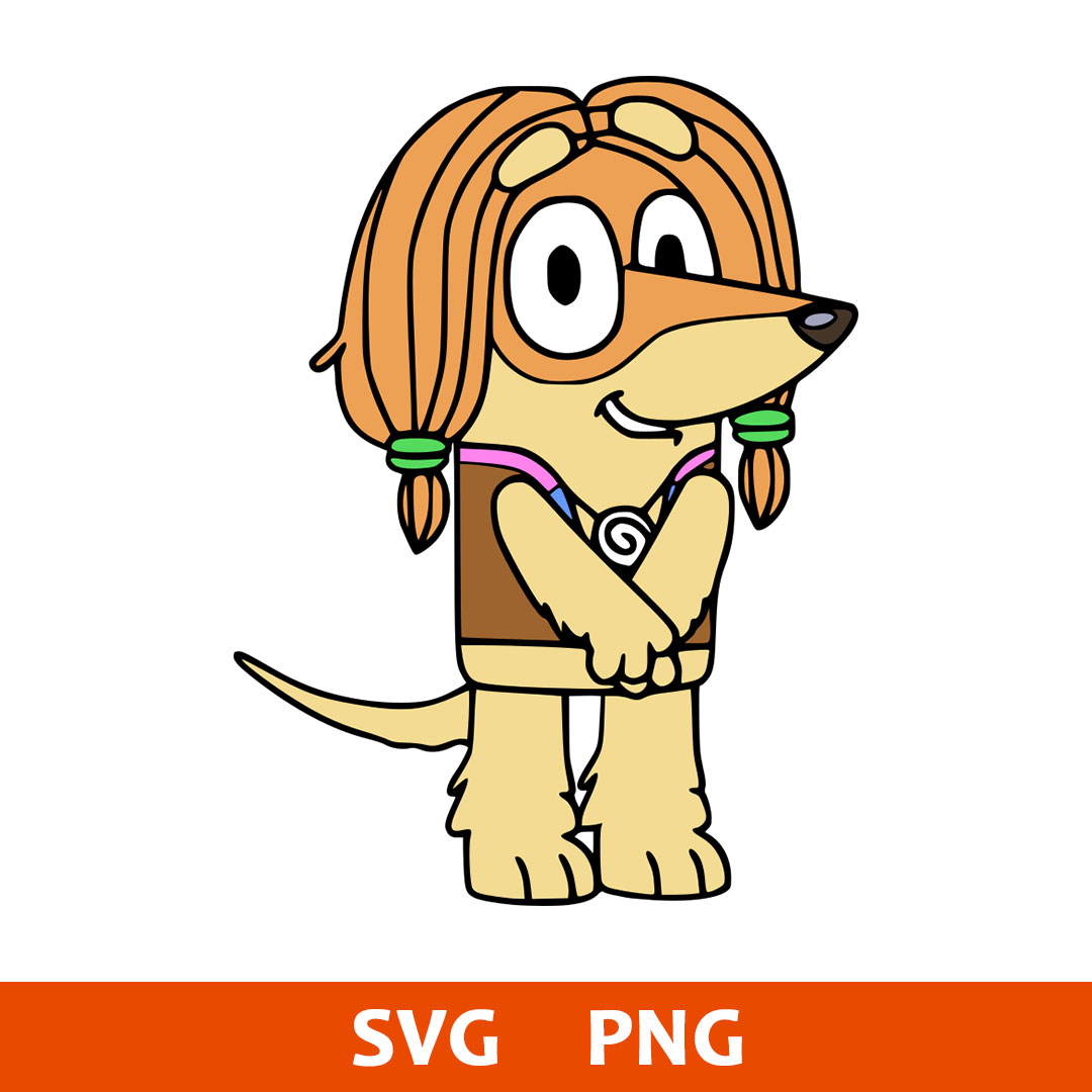 Bluey Indy Svg, Indy Dog Svg, Bluey Svg, Cartoon Svg, Png D - Inspire ...