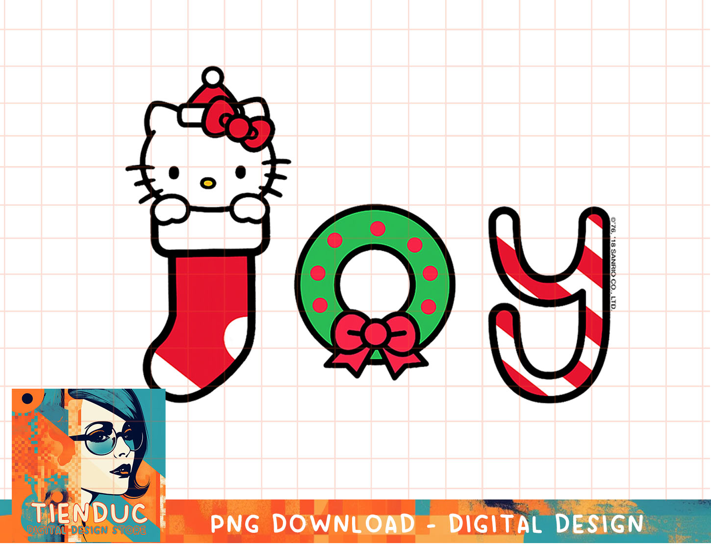 Hello Kitty Christmas Joy Tee Shirt T-Shirt copy png | Inspire Uplift