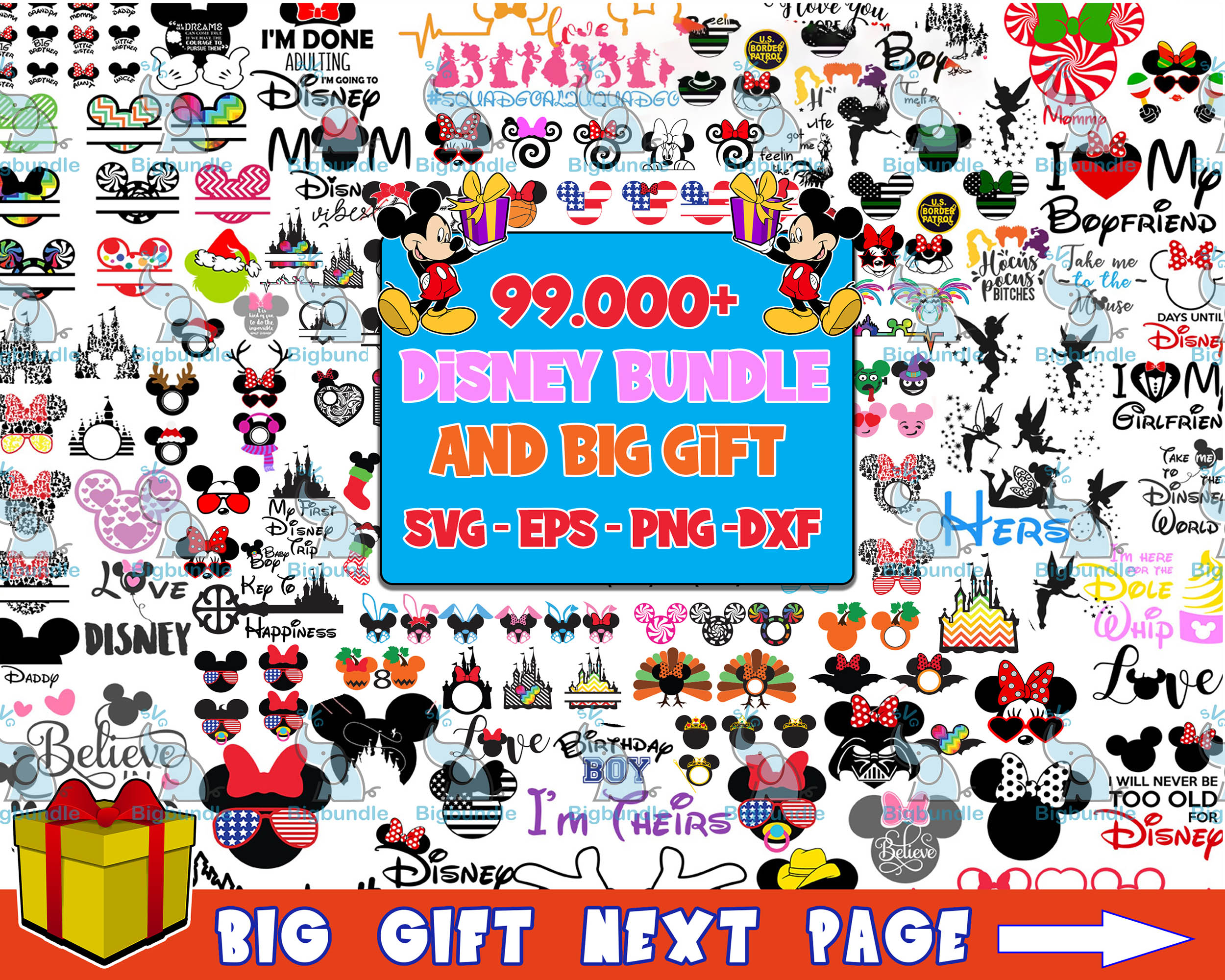 Disney Bundle svg, 99.000 files disney svg, Digital Download - Inspire ...