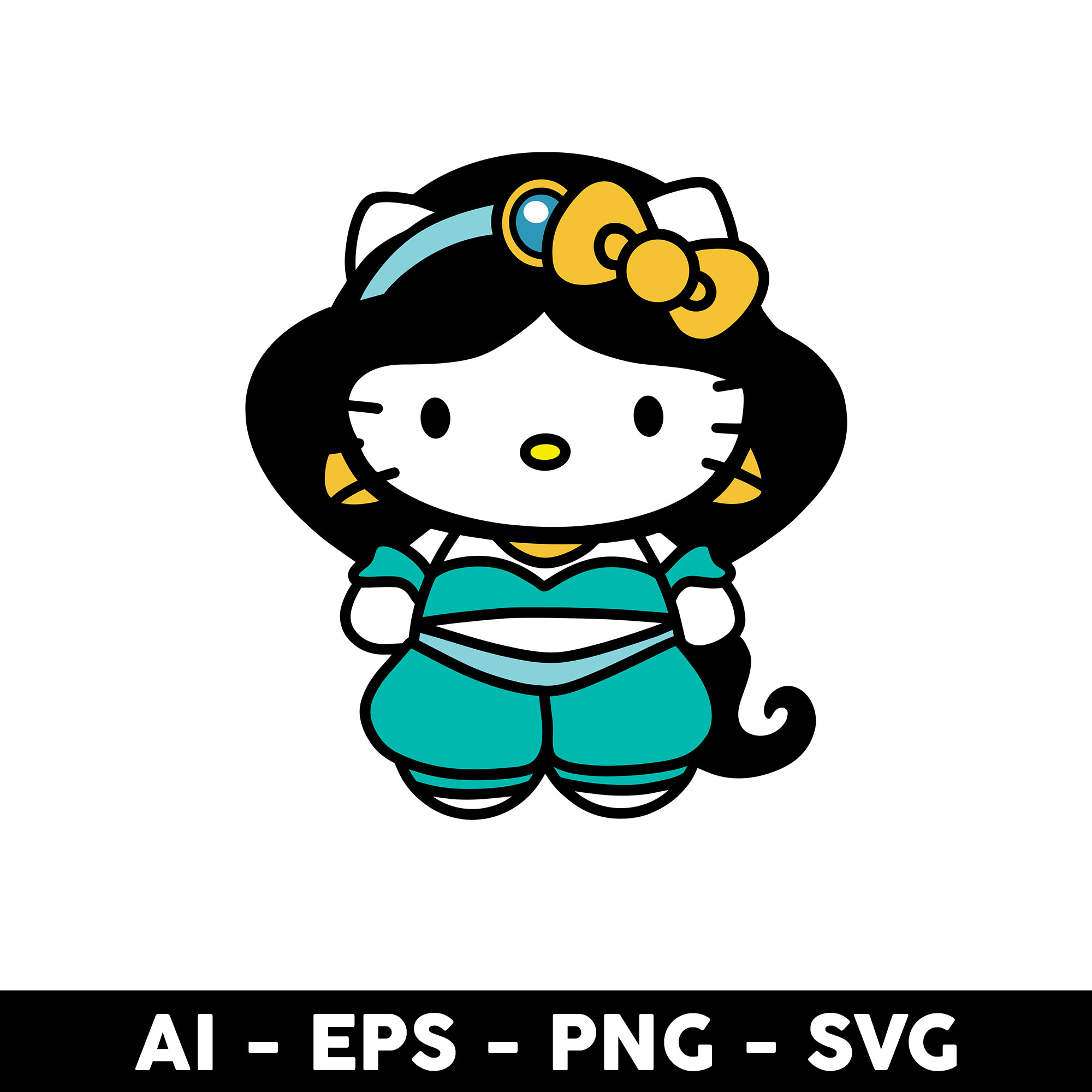Hello Kitty Jasmine Svg, Jasmine Svg, Hello Kitty Svg, Hello | Inspire ...