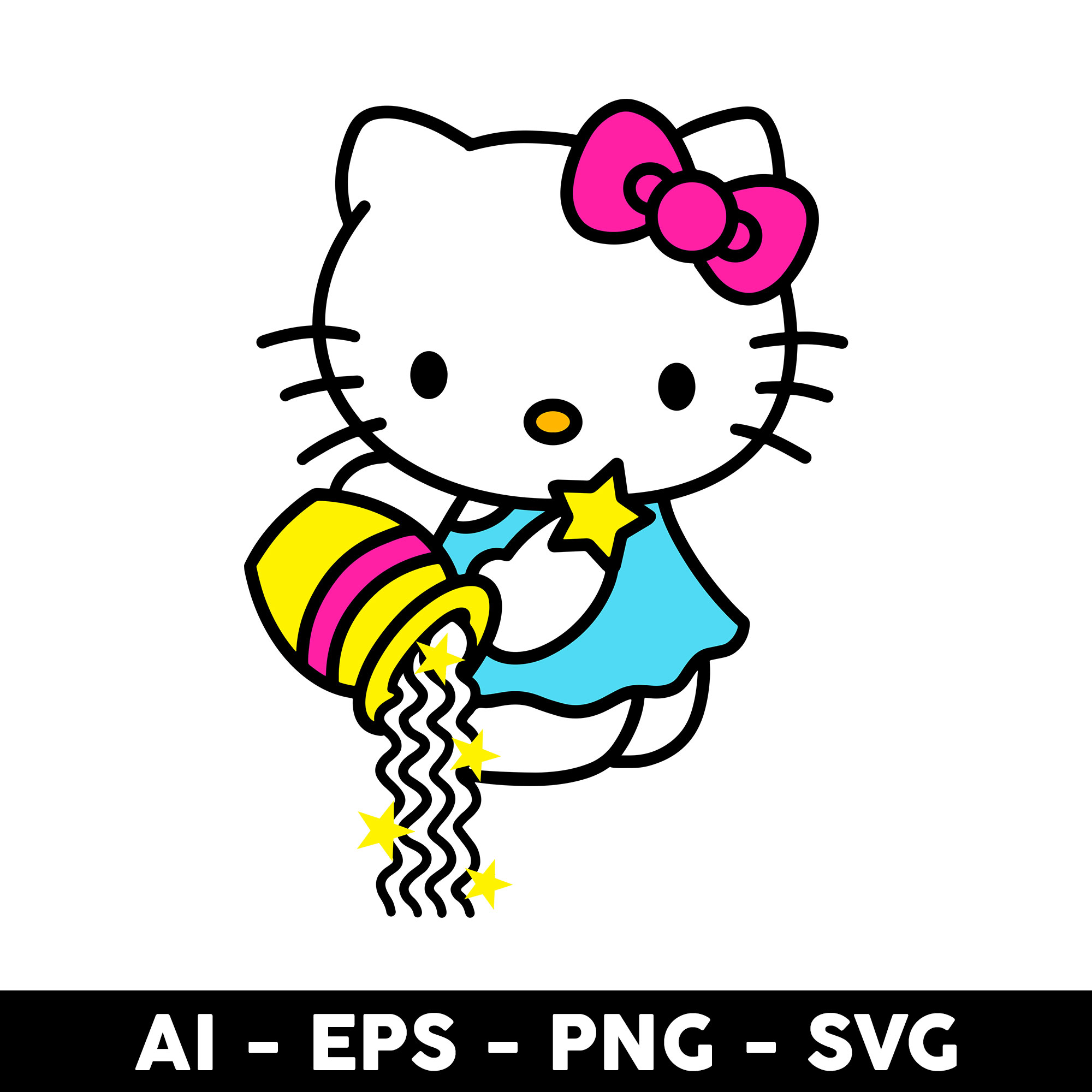 Hello Kitty Aquarius Svg, Aquarius Svg, Hello Kitty Svg, Hel | Inspire ...