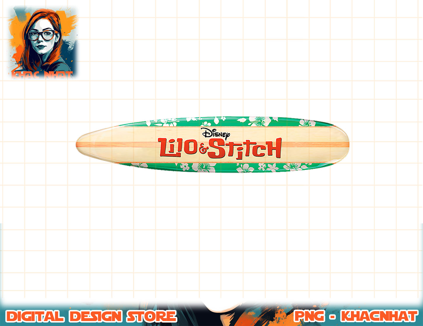 Disney Lilo & Stitch Logo Surfboard T-Shirt T-Shirt copy png | Inspire ...