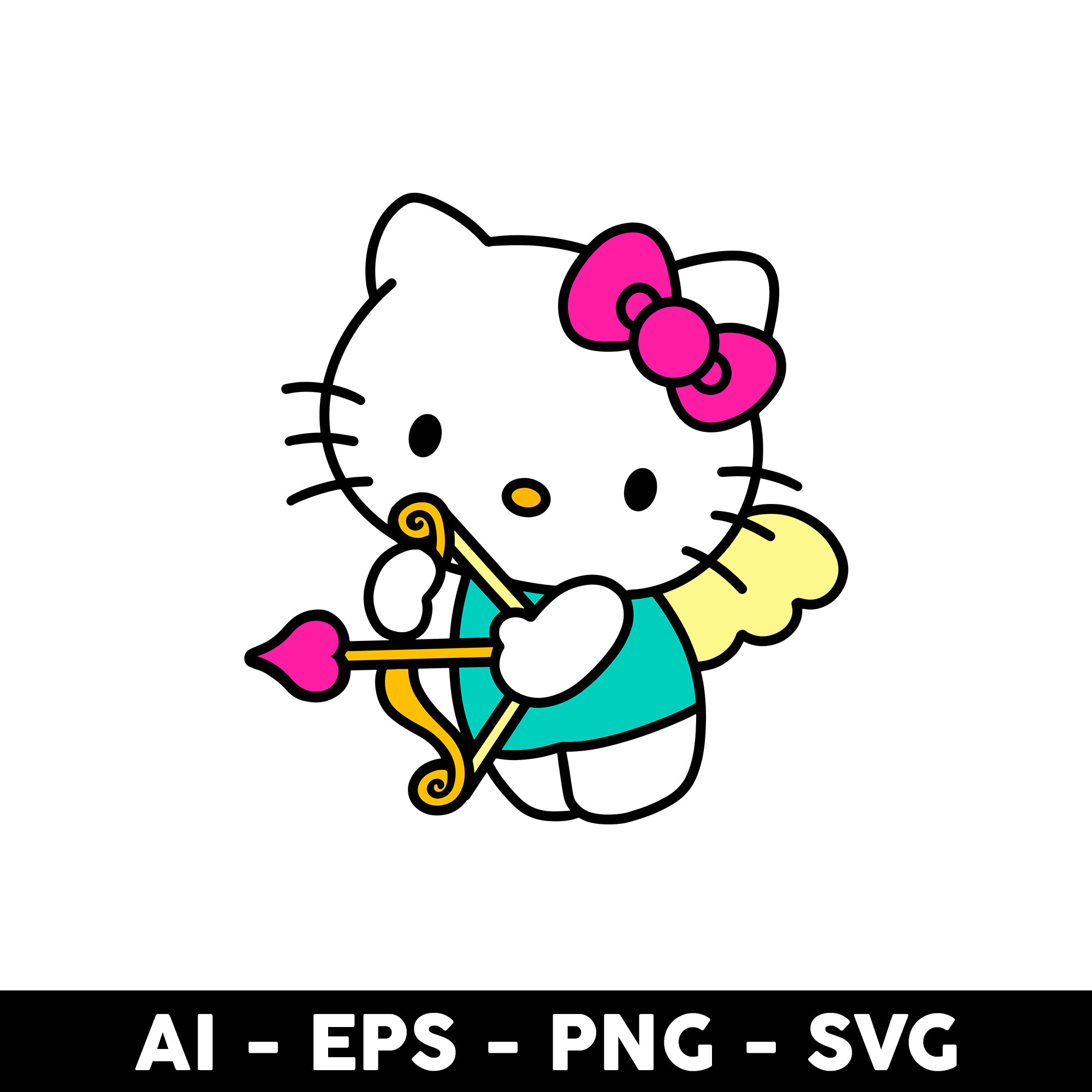 Hello Kitty Sagittarius Svg, Sagittarius Svg, Hello Kitty Sv | Inspire ...