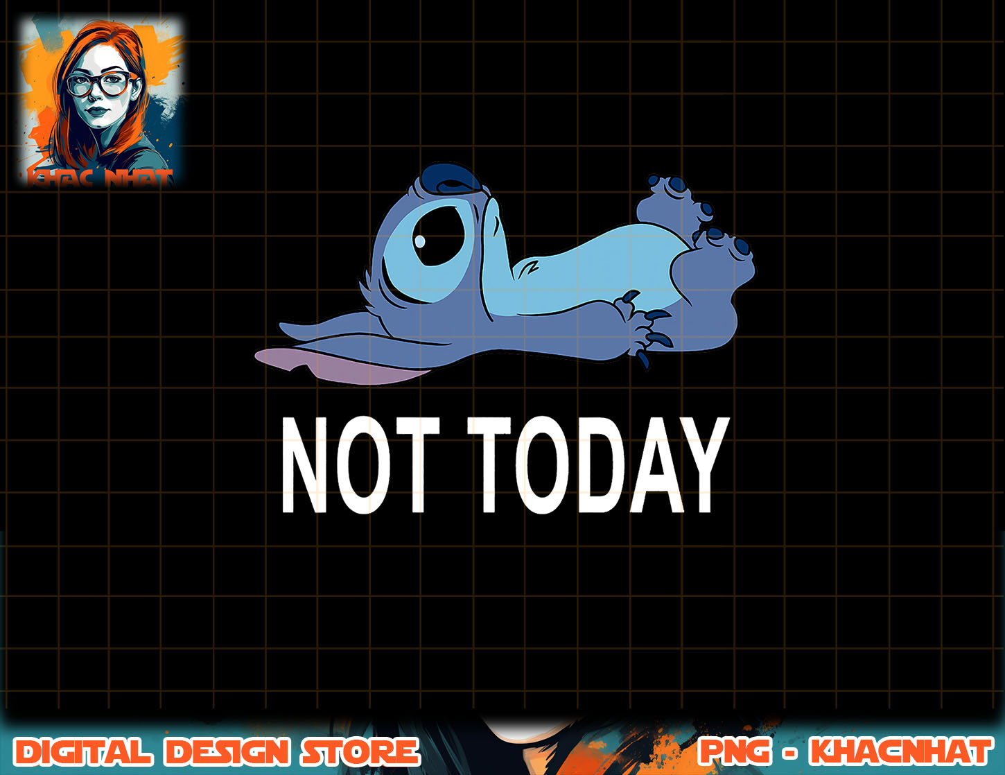 Disney Lilo & Stitch Not Today Stitch T-Shirt copy png | Inspire Uplift