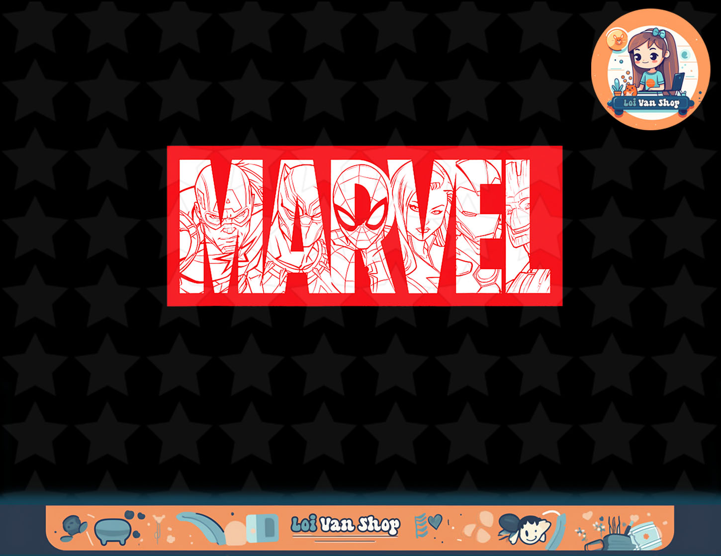 Marvel Logo Comics Red Super Heroes Avengers and More T-Shir | Inspire ...