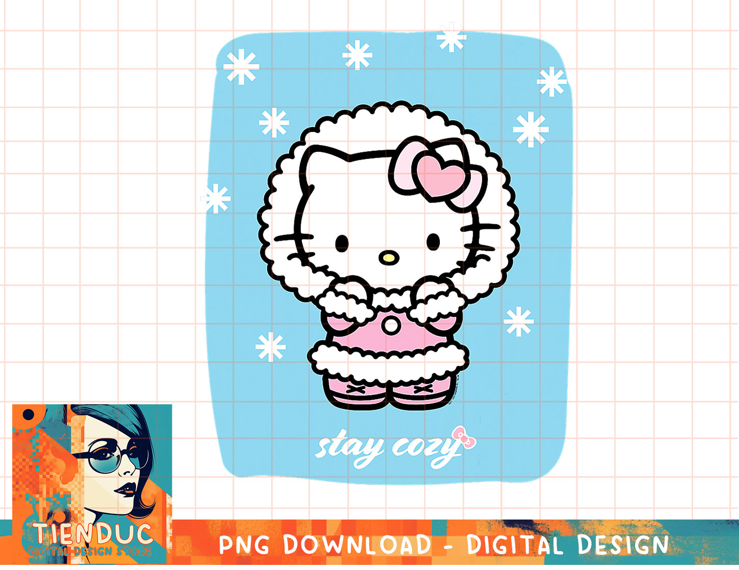 Hello Kitty Holiday Stay Cozy Tee Shirt copy png | Inspire Uplift