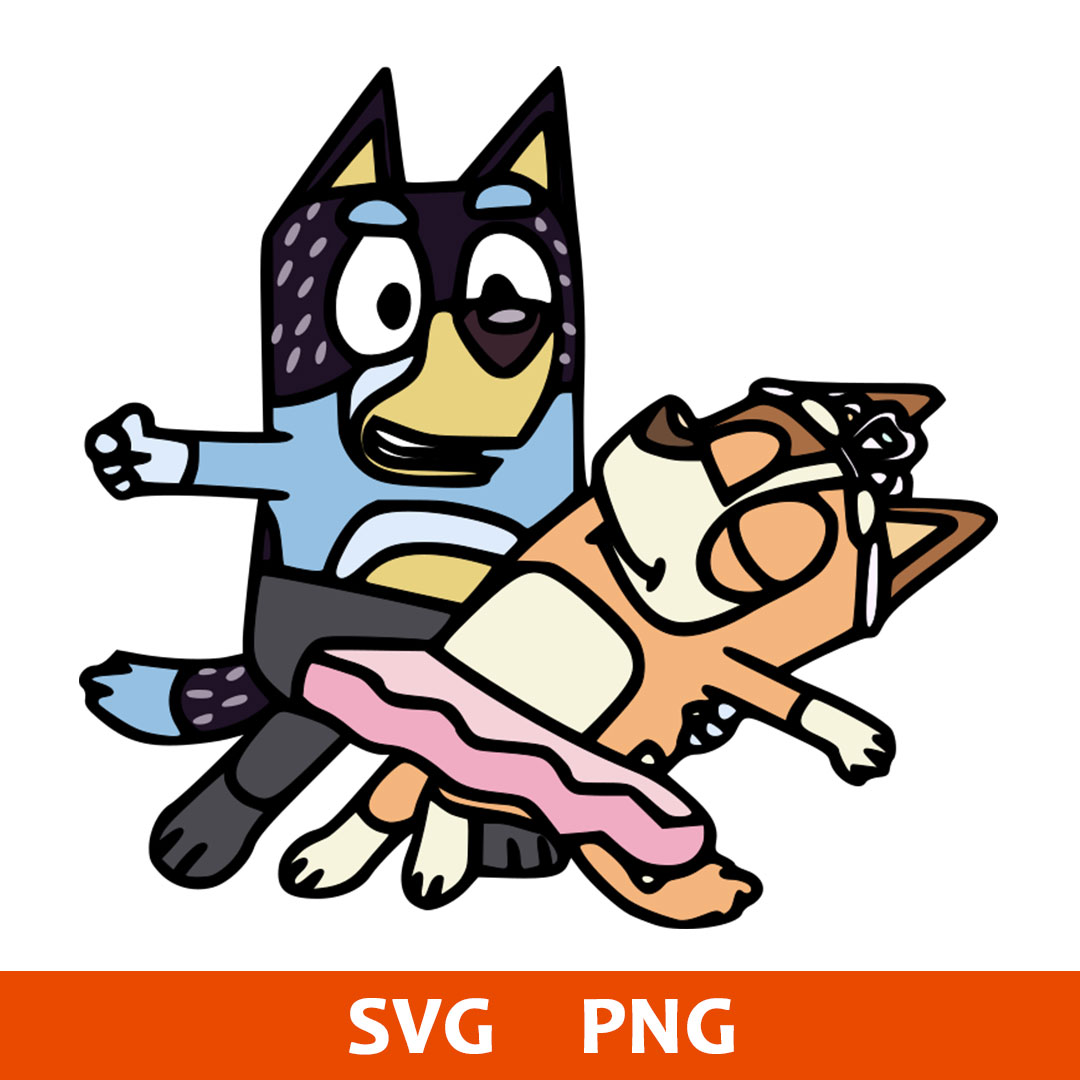 Mom and Dad Dance Svg, Bluey Svg, Cartoon Svg, Png Digital F | Inspire ...