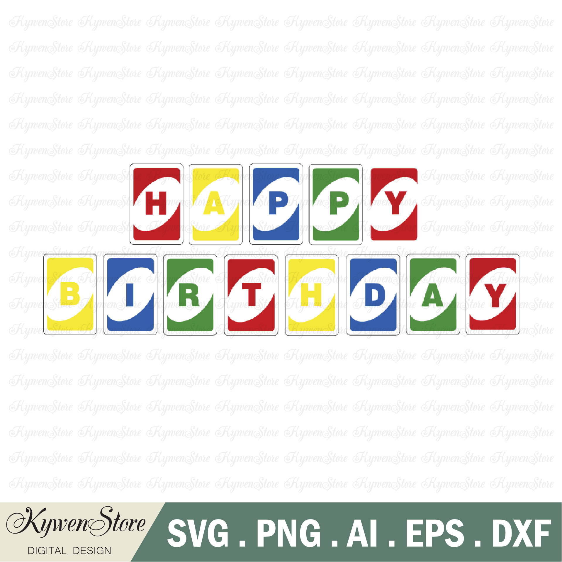 Happy Birthday Uno Svg, Uno Svg, Uno Card Svg, Uno Out Svg | Inspire Uplift